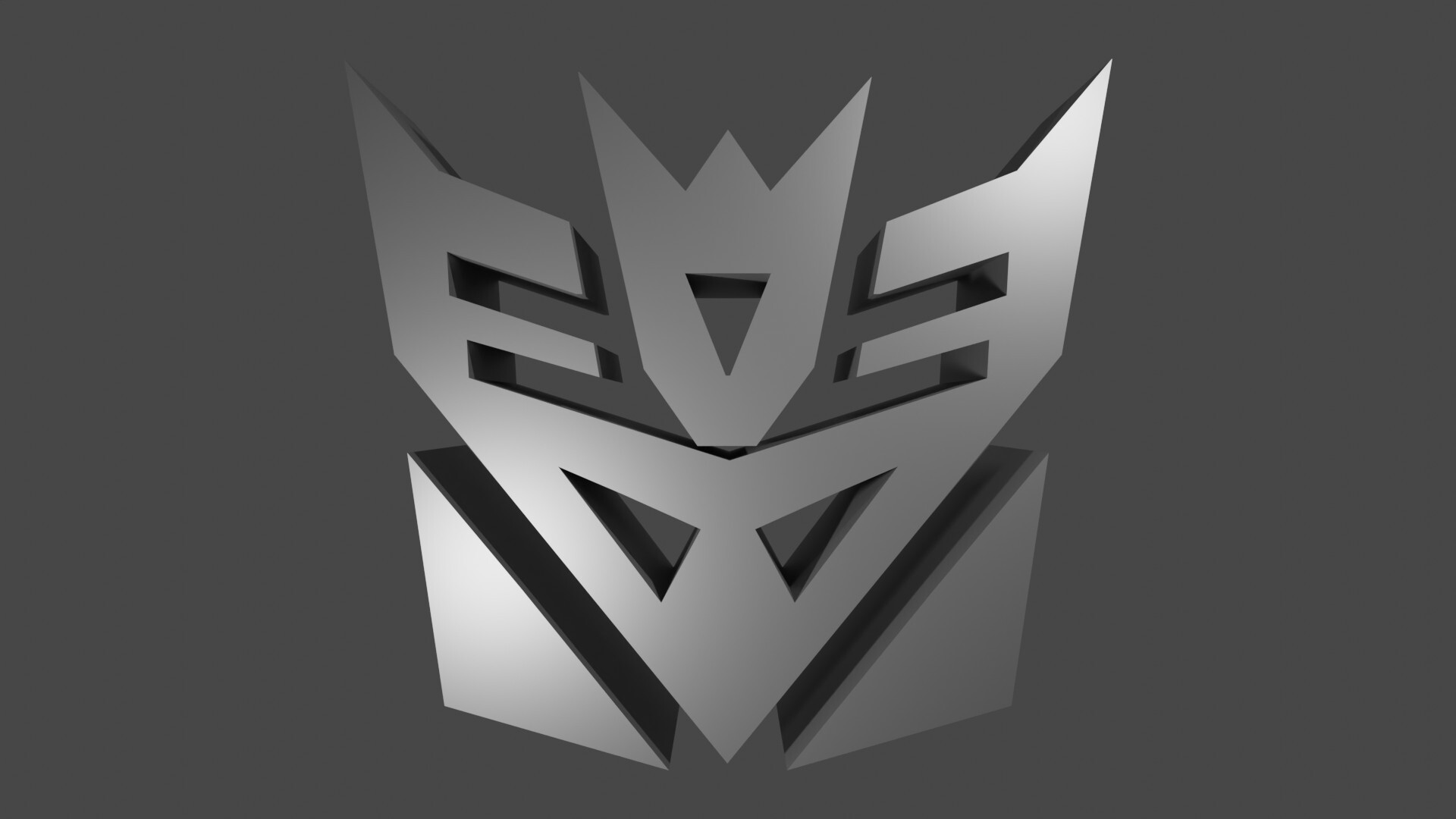 ArtStation - G1 Decepticon Insignia Silver