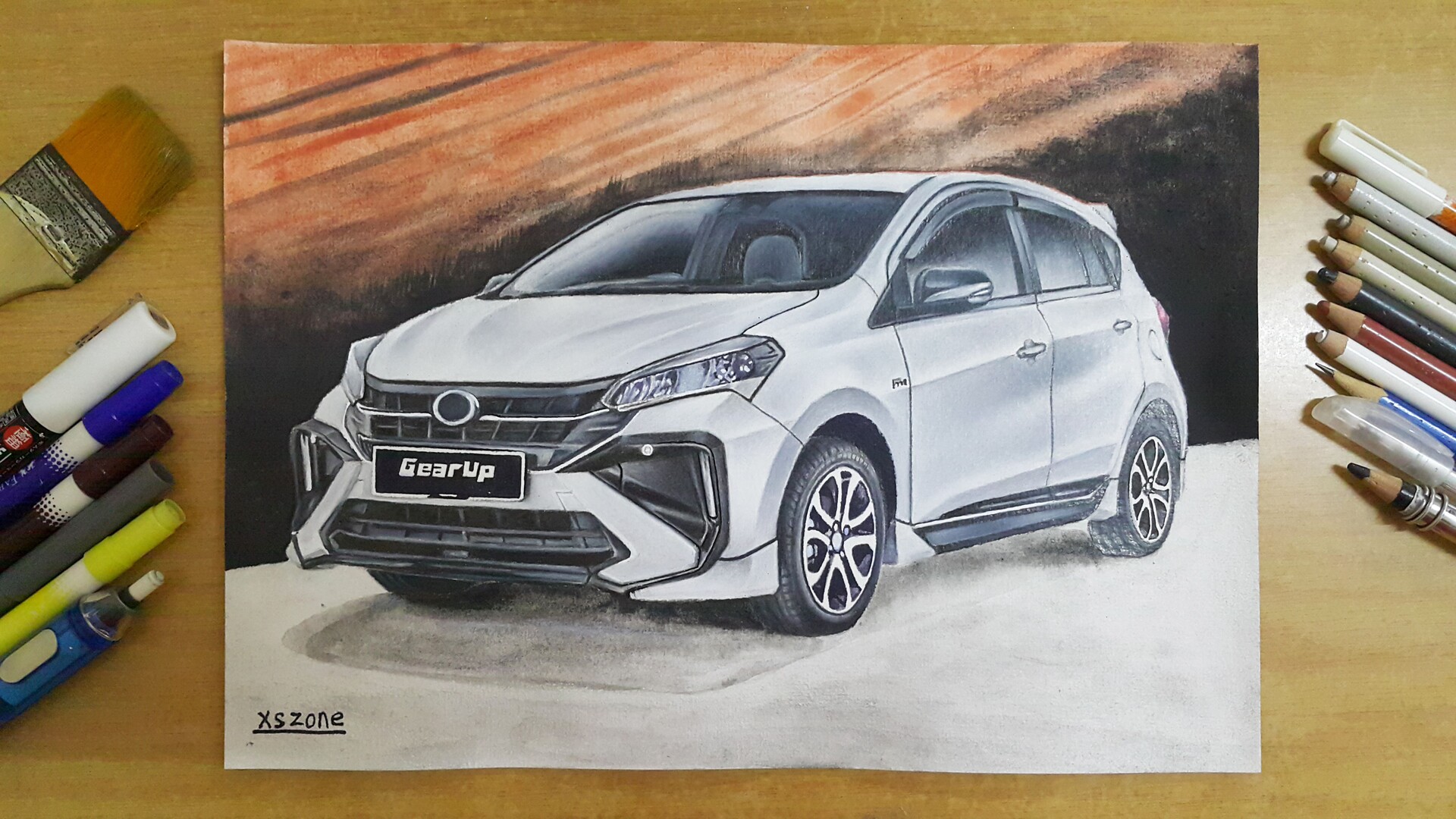 perodua myvi xt coloring pages