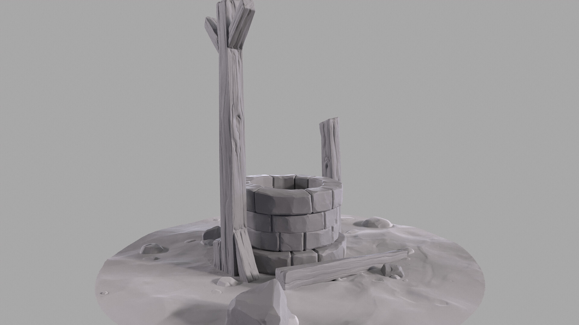 ArtStation - Desert well - WIP