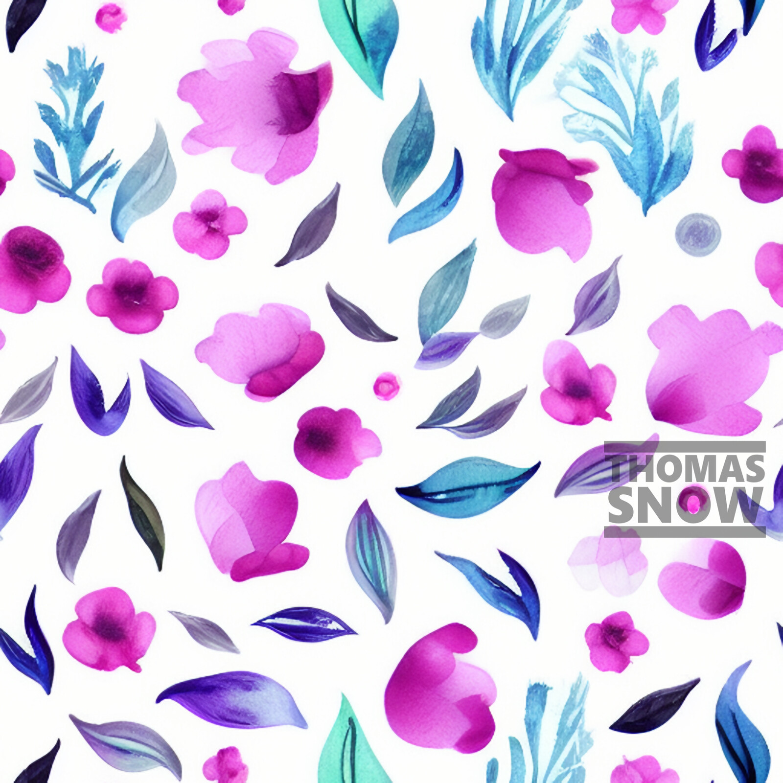 Thomas Snow - "Bloom #3" seamless patterns collection