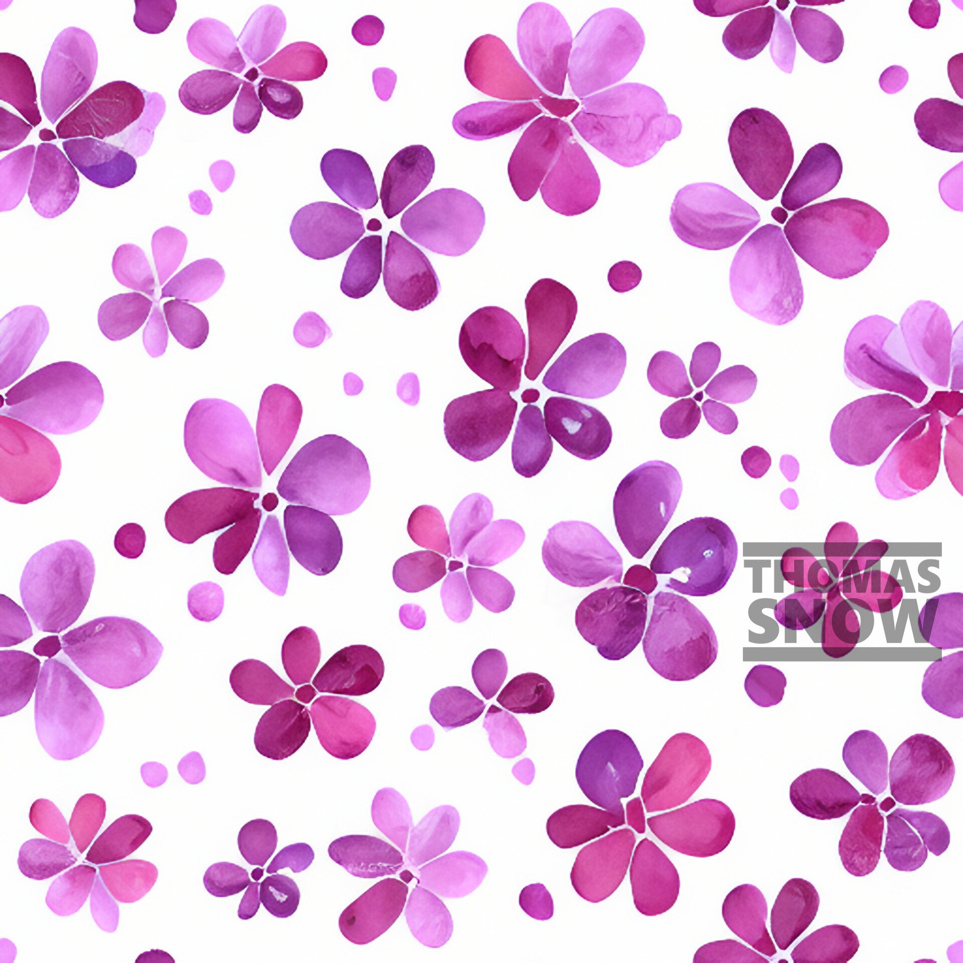 Thomas Snow - "Bloom #4" seamless patterns collection