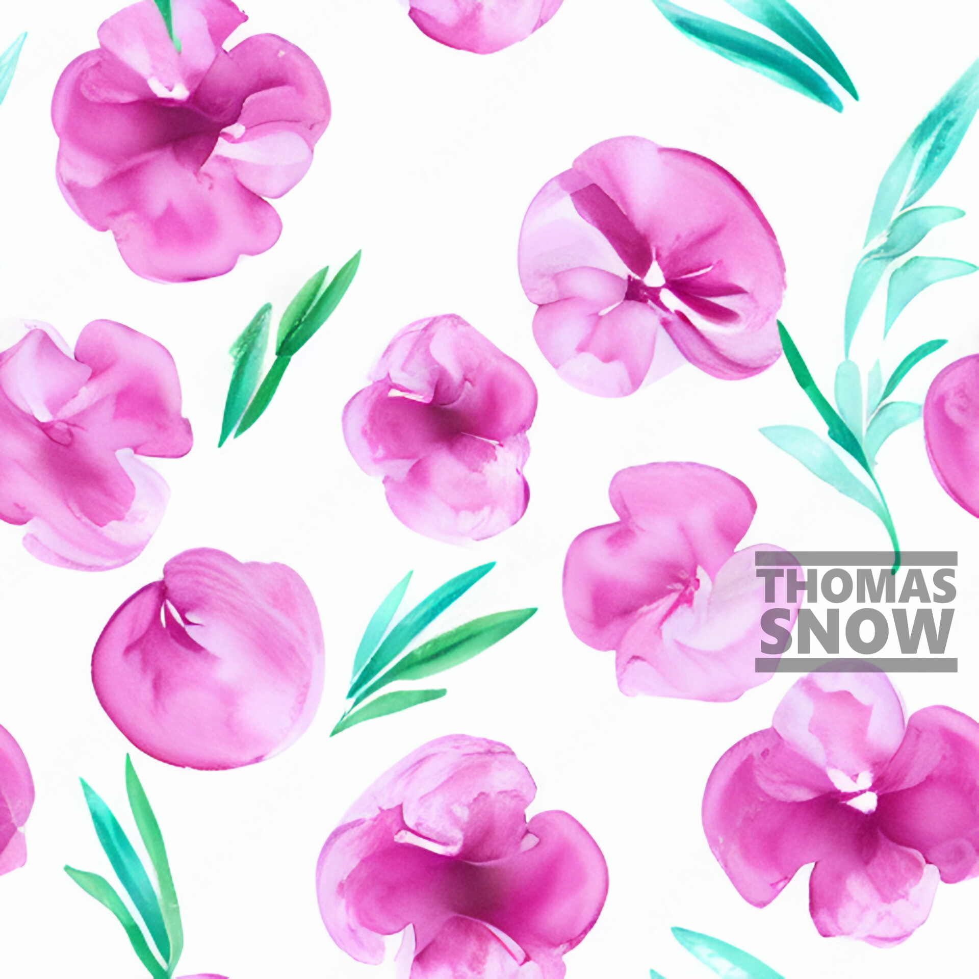 Thomas Snow - "Bloom #4" seamless patterns collection