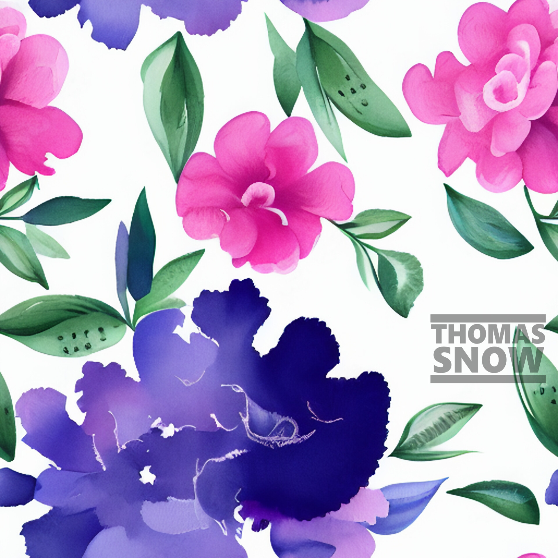 Thomas Snow - "Bloom #5" seamless patterns collection