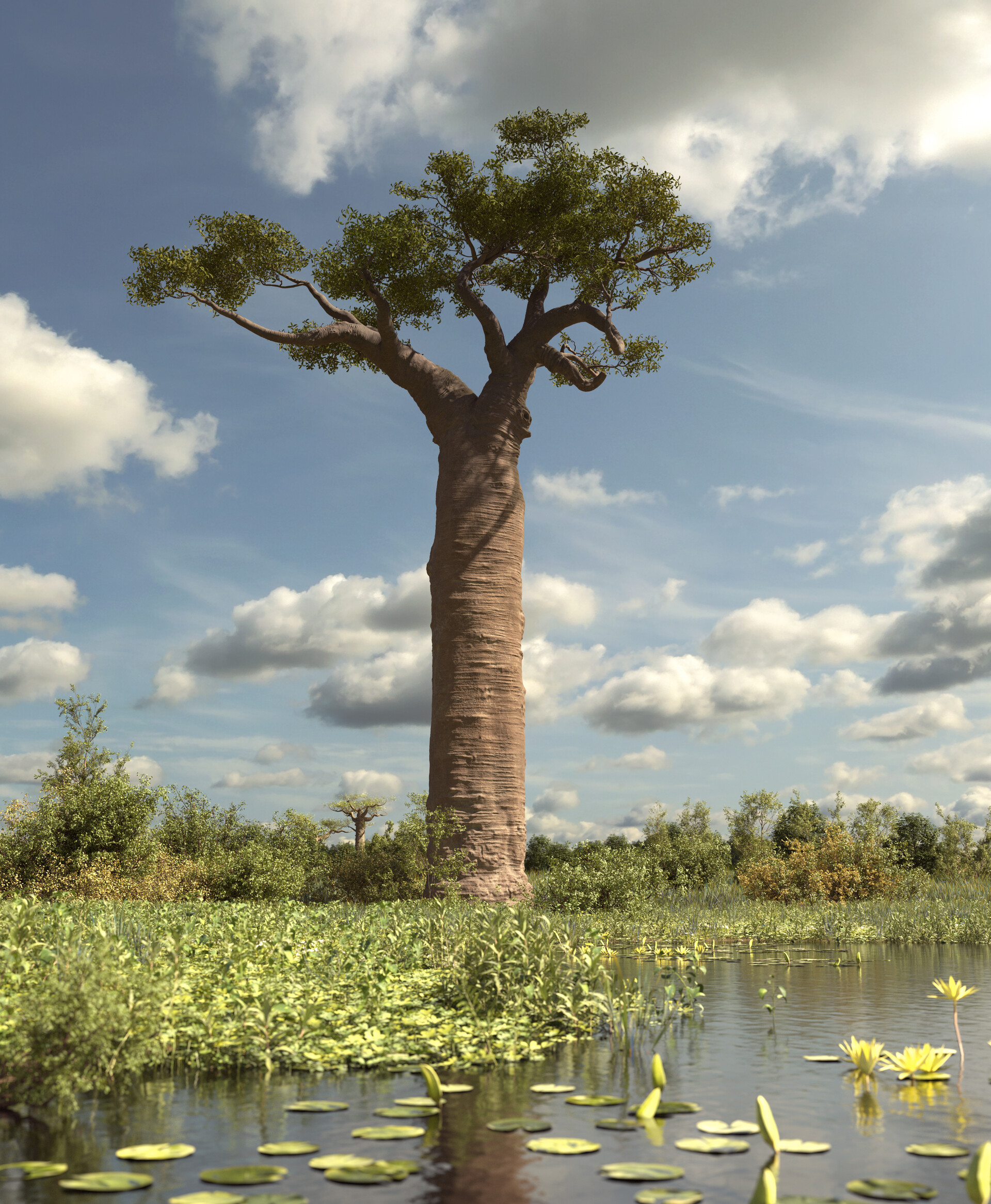 ArtStation - baobab tree