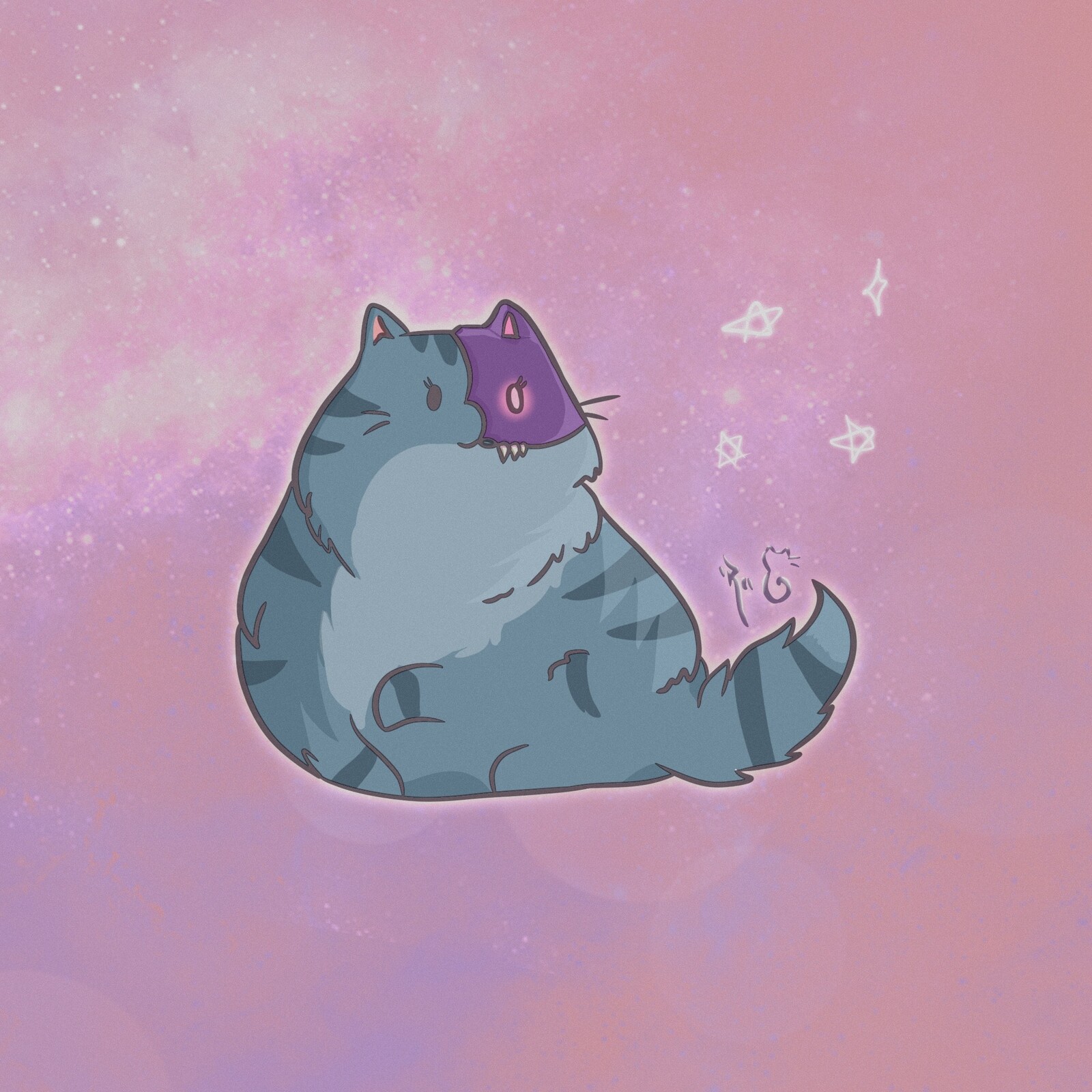 Skogskatt Art - Nebula Cat