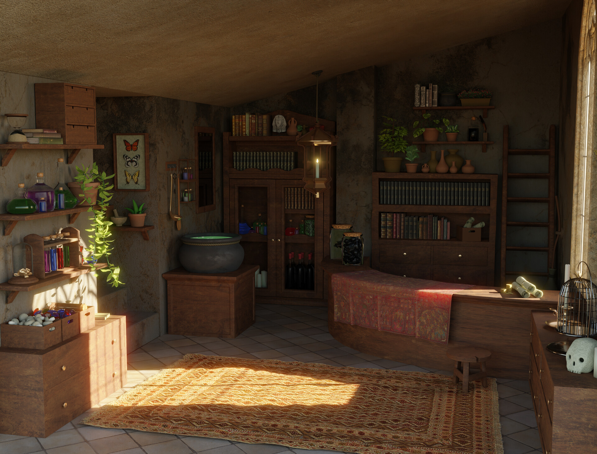 ArtStation - Witch Potion Shop