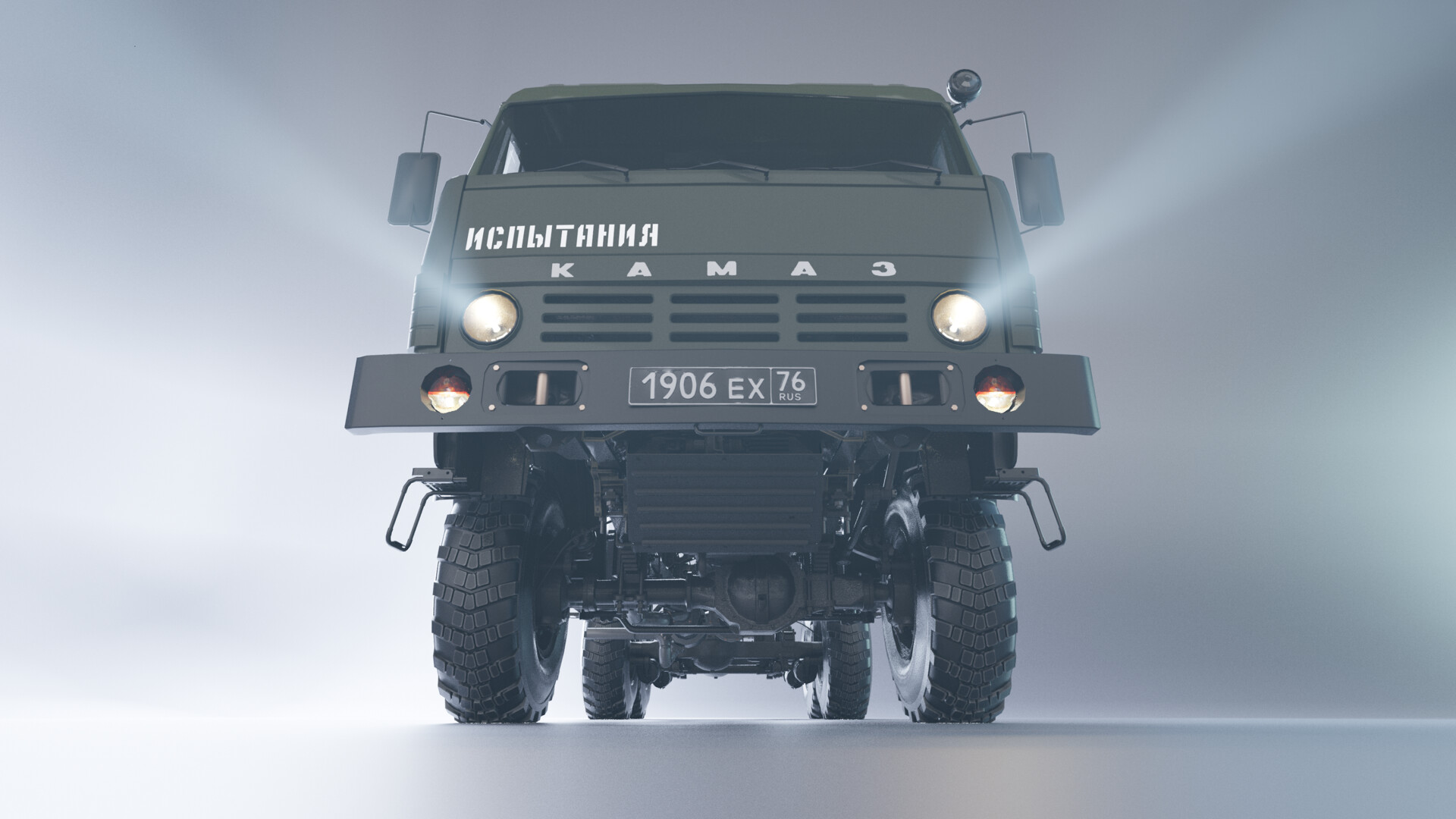 ArtStation - KAMAZ rus transport vehicle