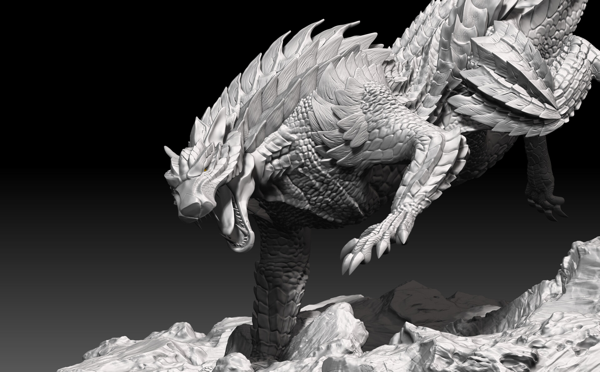 ArtStation - Lunagaron (Monster Hunter Rise: Sunbreak)