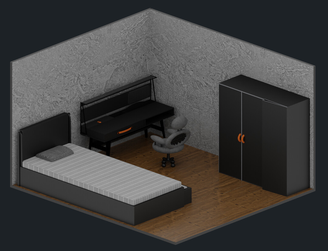 ArtStation - Isometric Room