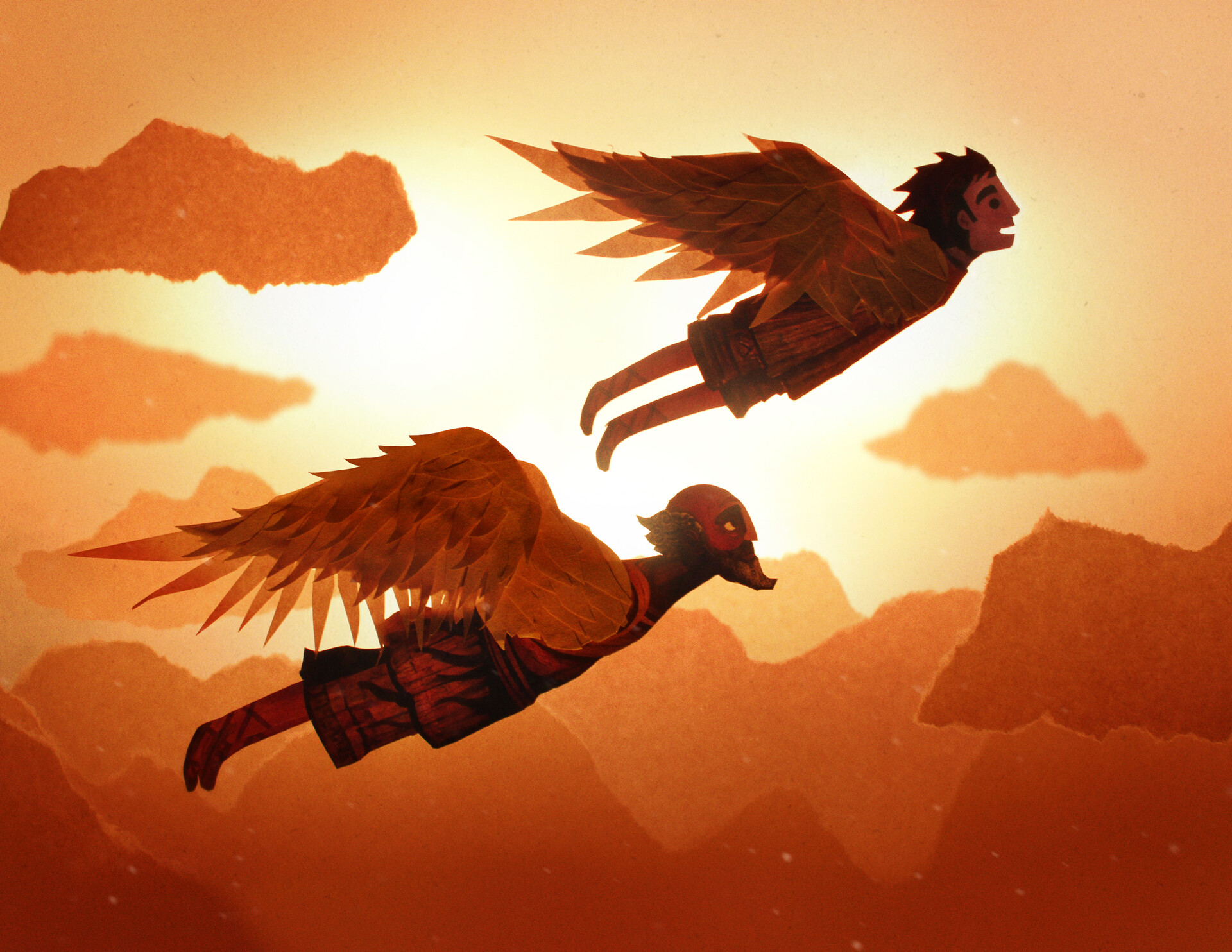 Daedalus And Icarus Flying Daedalus And Icarus Flying