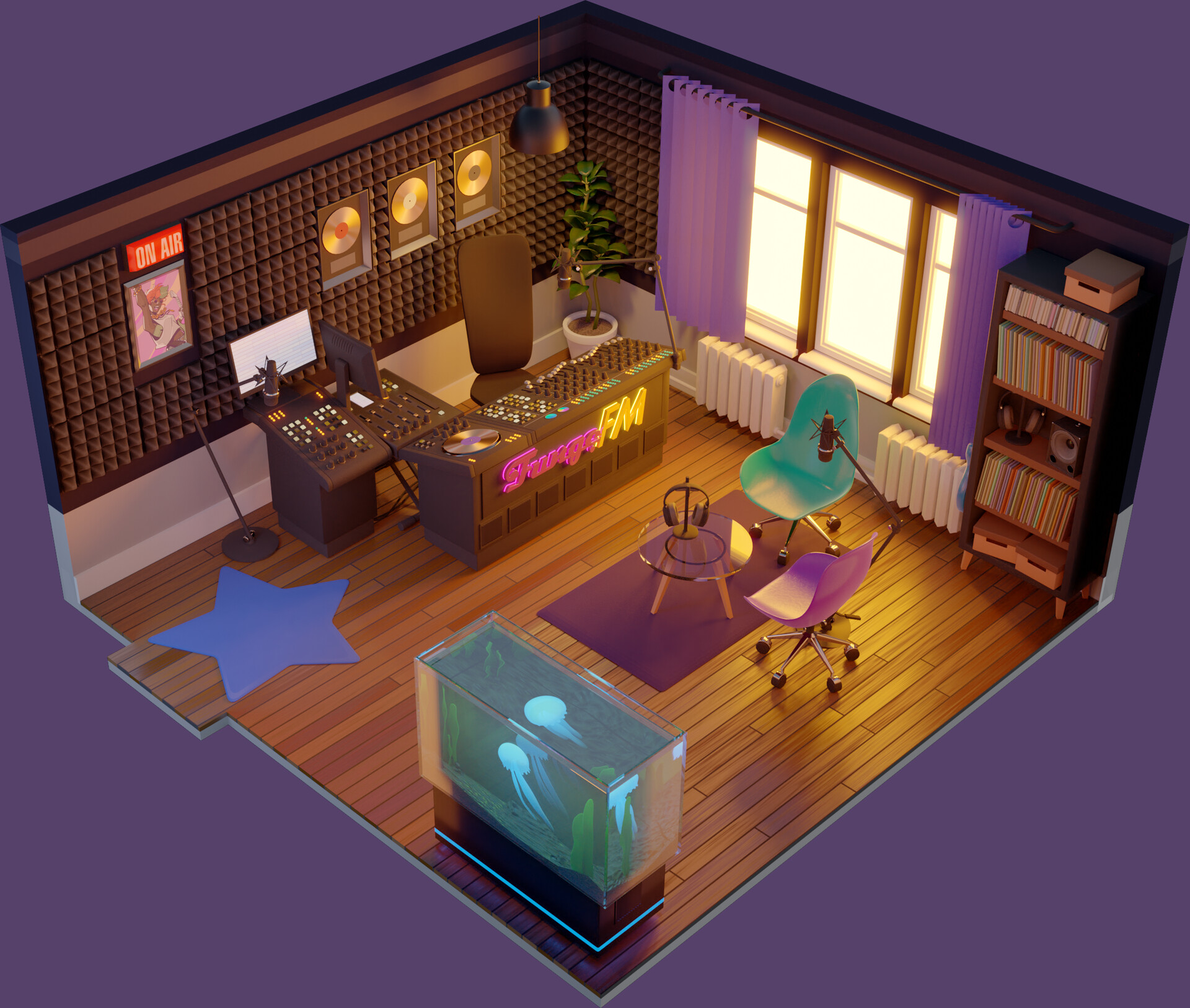 ArtStation - Music interieur Visdev