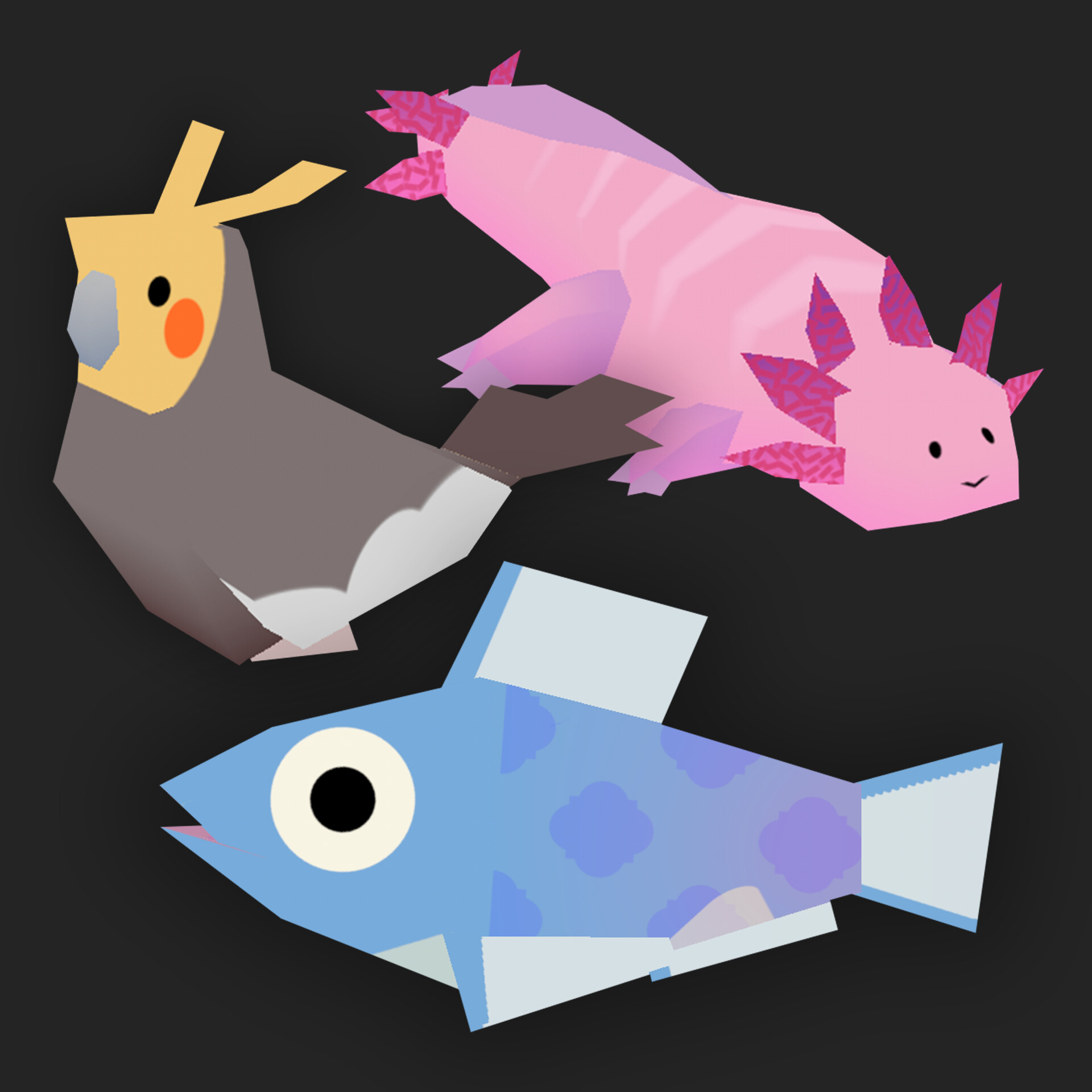 ArtStation - Low-poly creatures