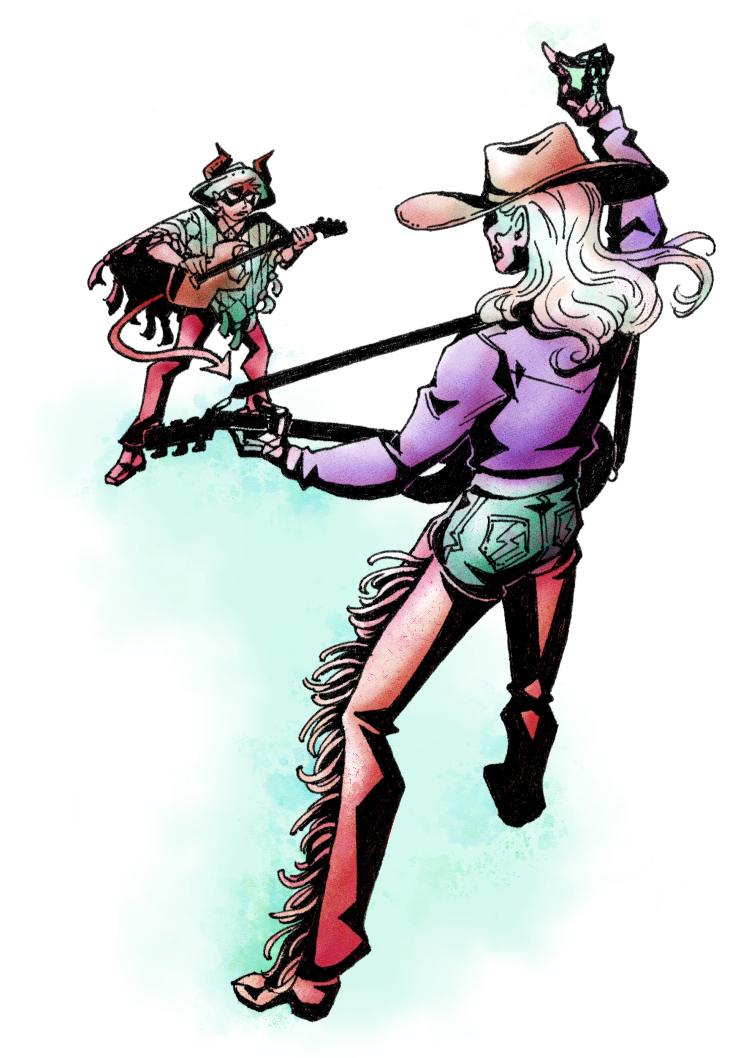 ArtStation - Dueling Demons