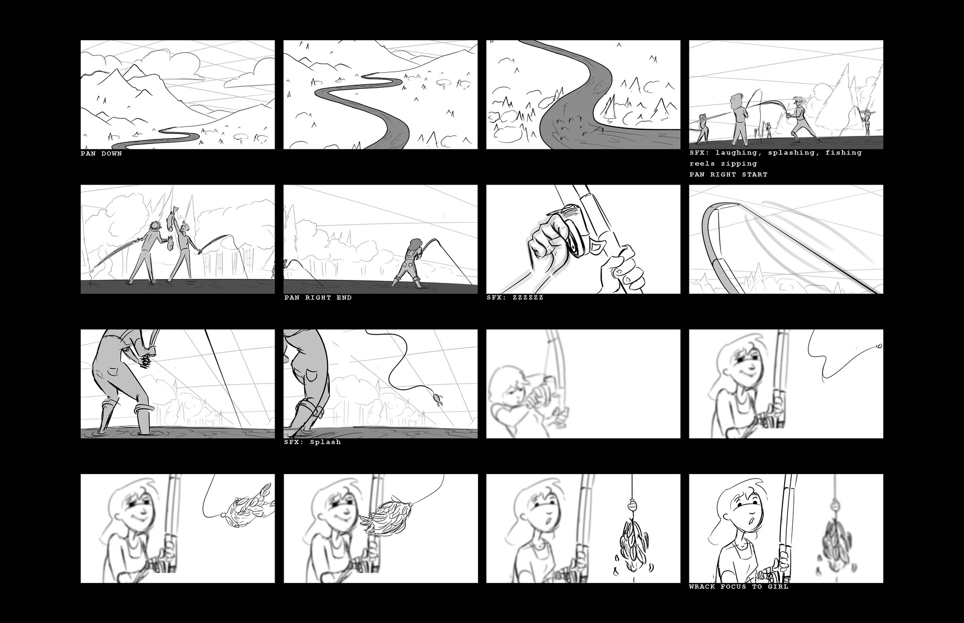 ArtStation - "Anne's Fishy Tale," An Original Storyboard by Justin Lee ...