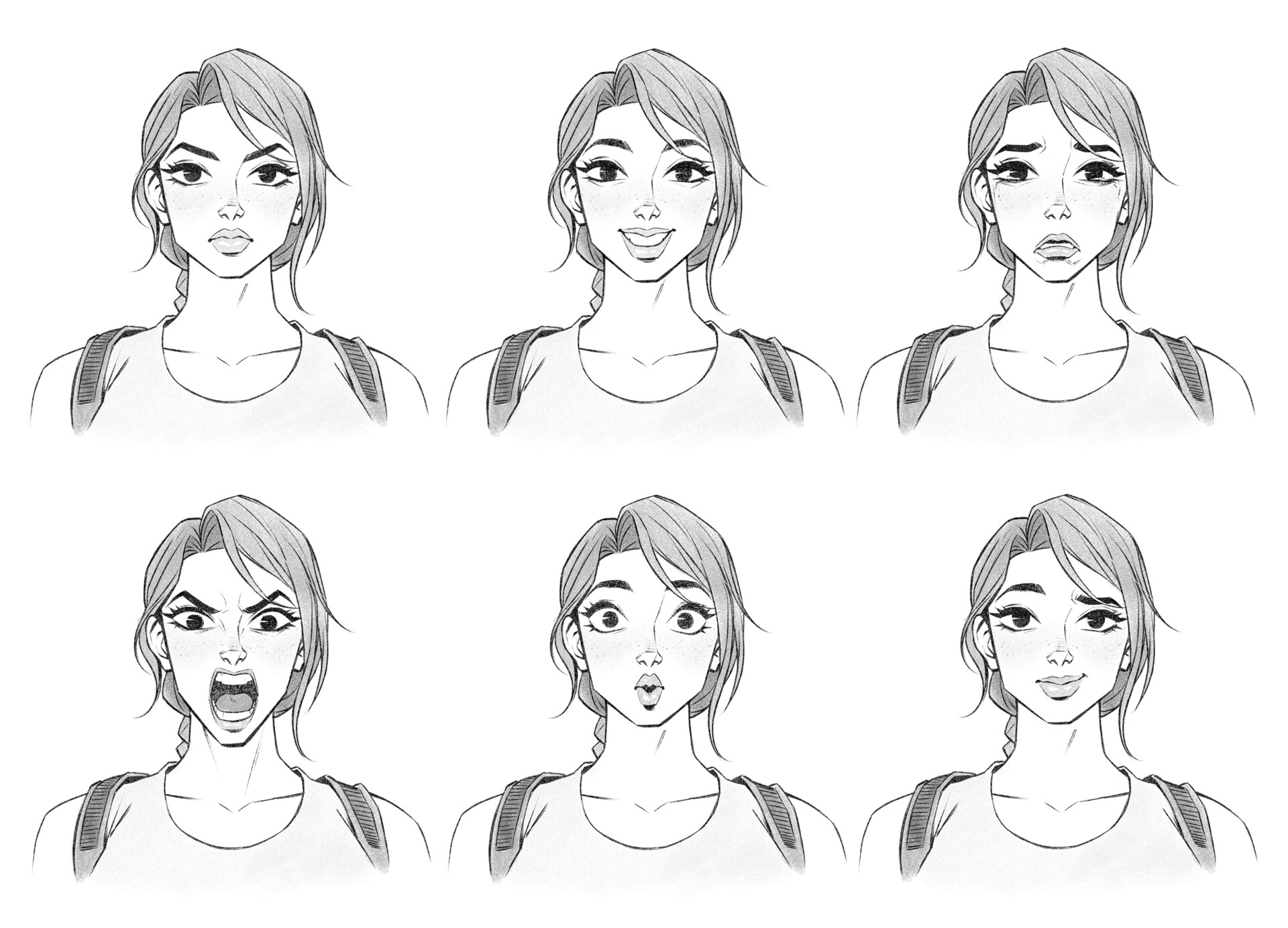 ArtStation - Lara Croft Expressions