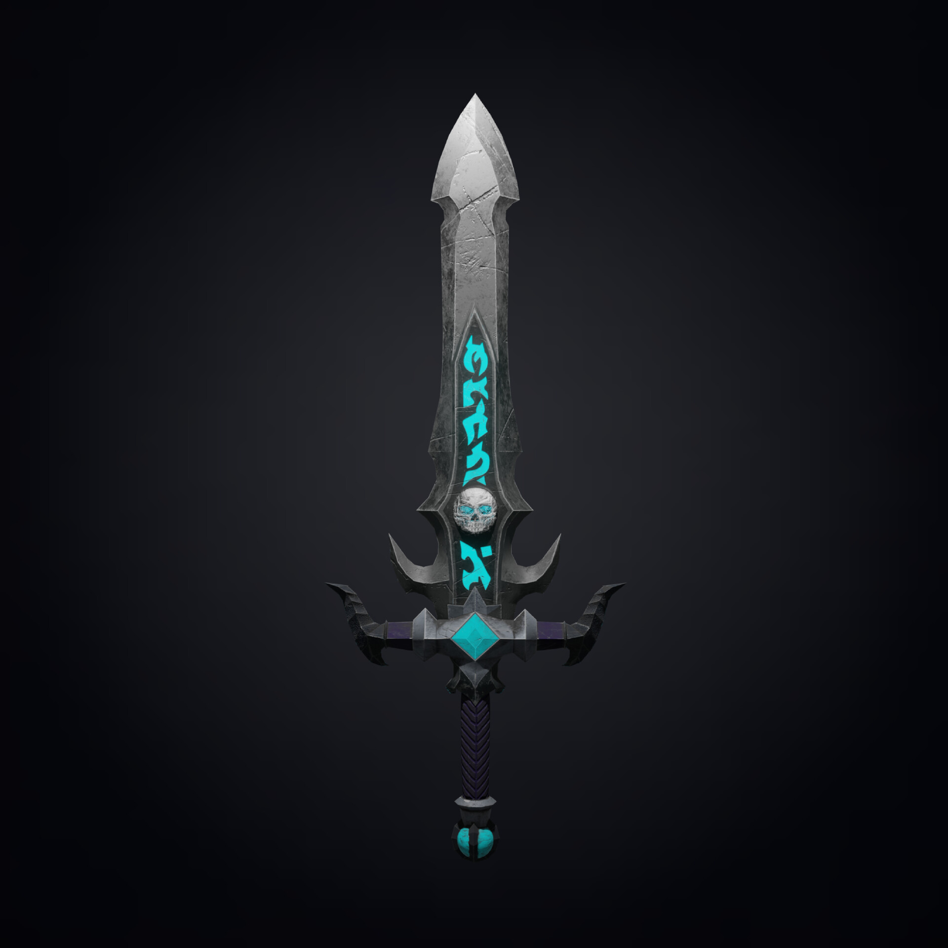 ArtStation - One Handed Sword Ebon Blade