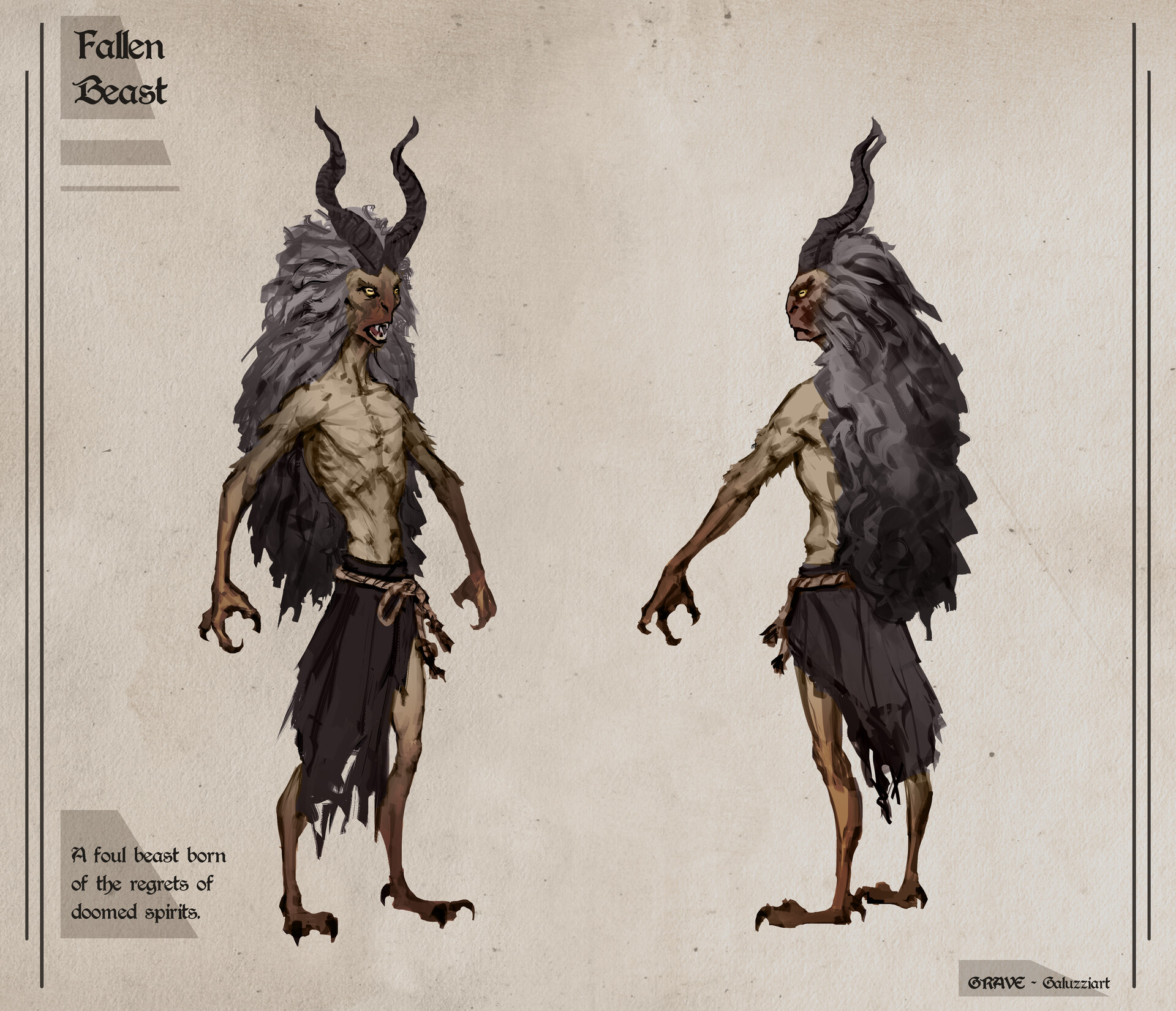 Galuzzi Art - Grave - Characters