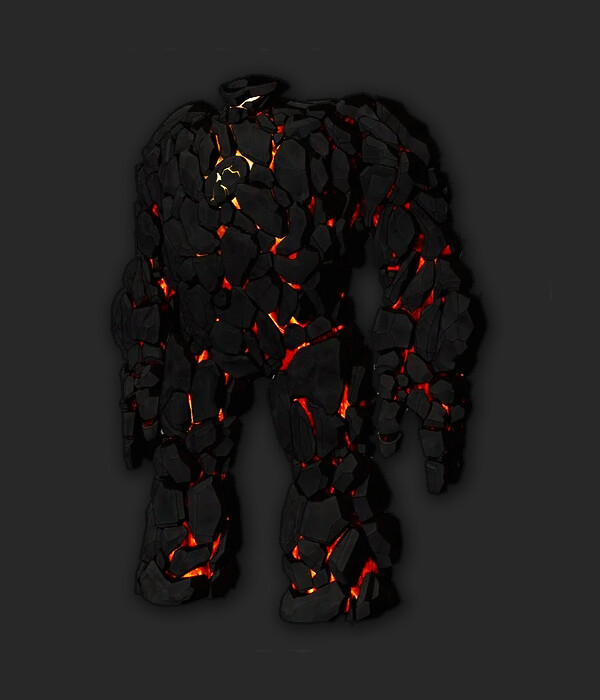 ArtStation - Lava golem concept.