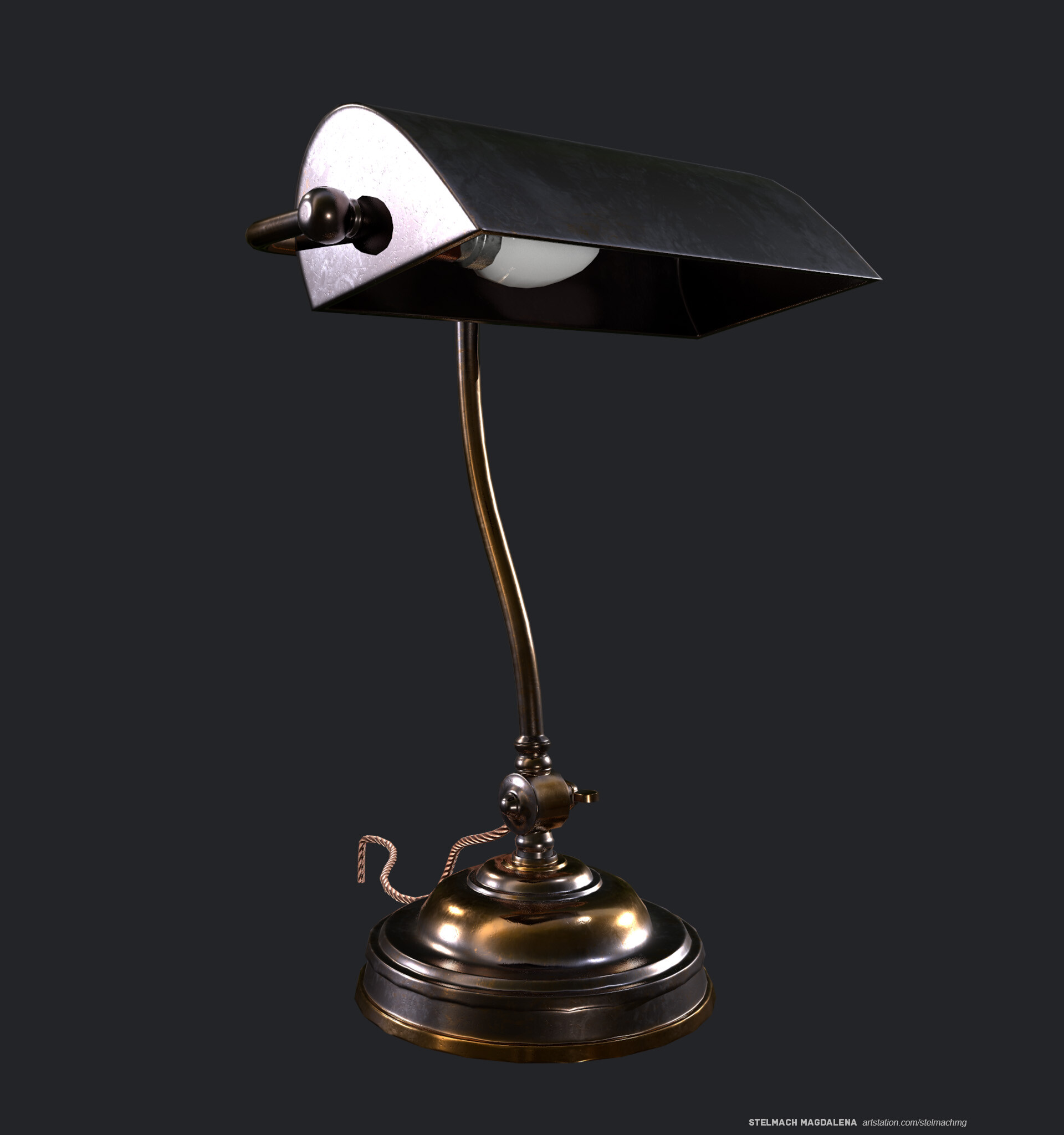 Magdalena Stelmach - Antique copper desk light