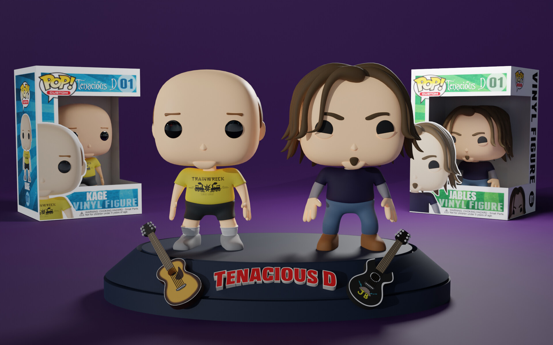 ArtStation - Tenacious D Pop Vinyl