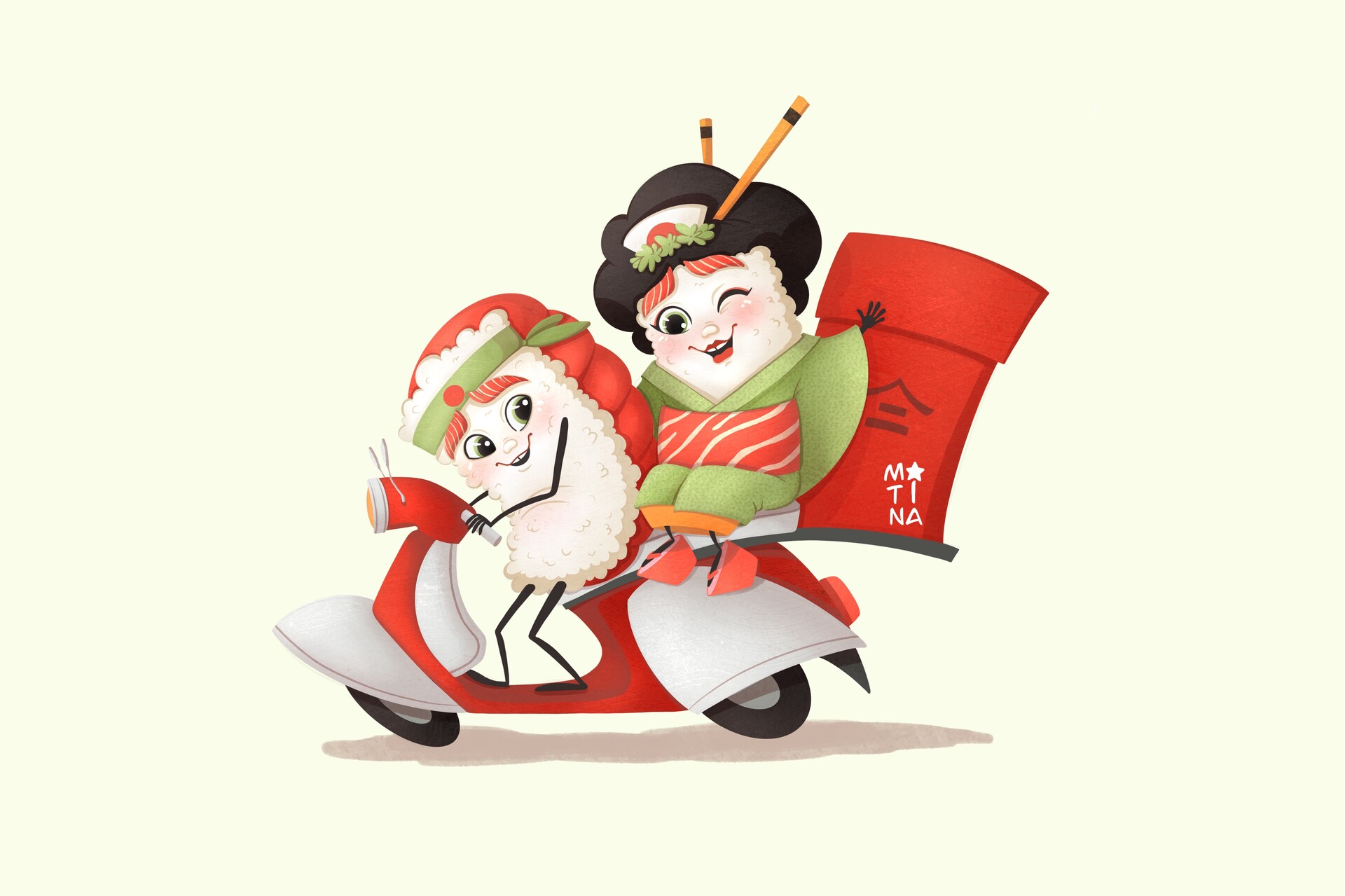 ArtStation - Sushi geisha