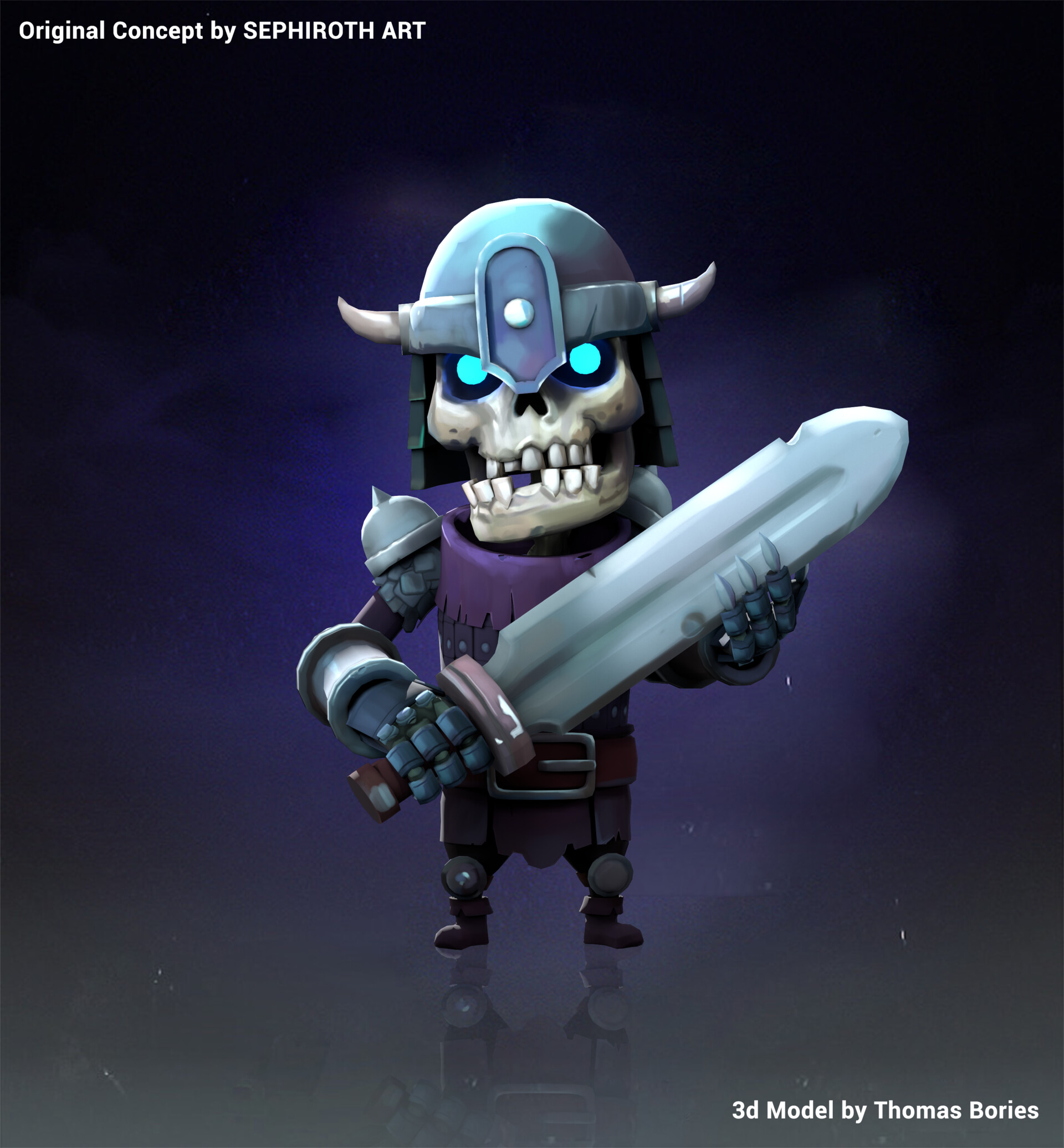 ArtStation - Skeleton Swordsman