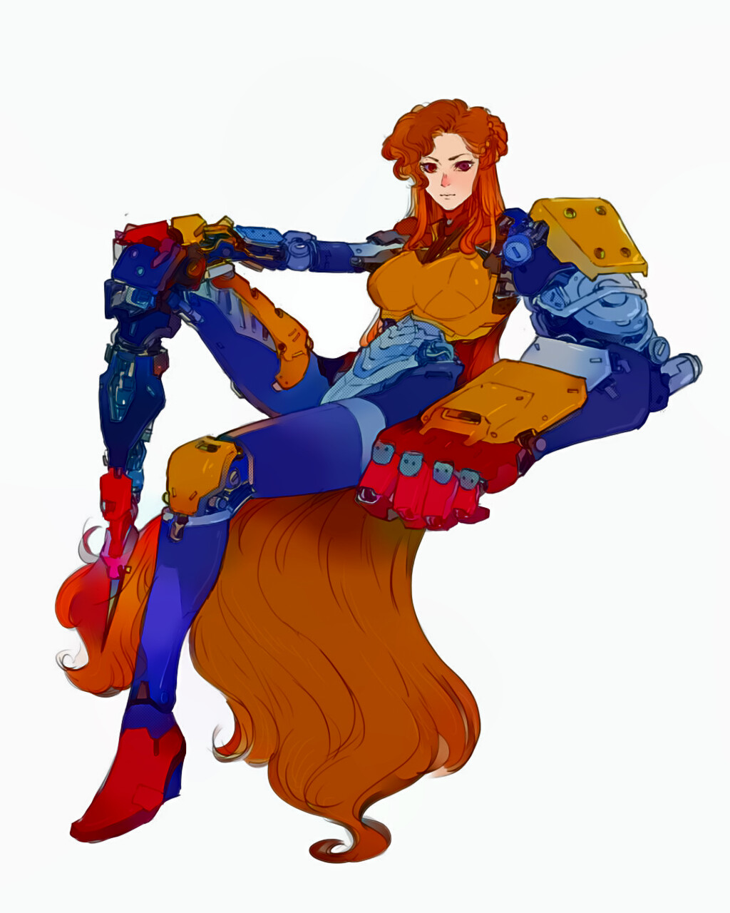 ArtStation - Queen's stiff pose | Line art by @alexcipriano