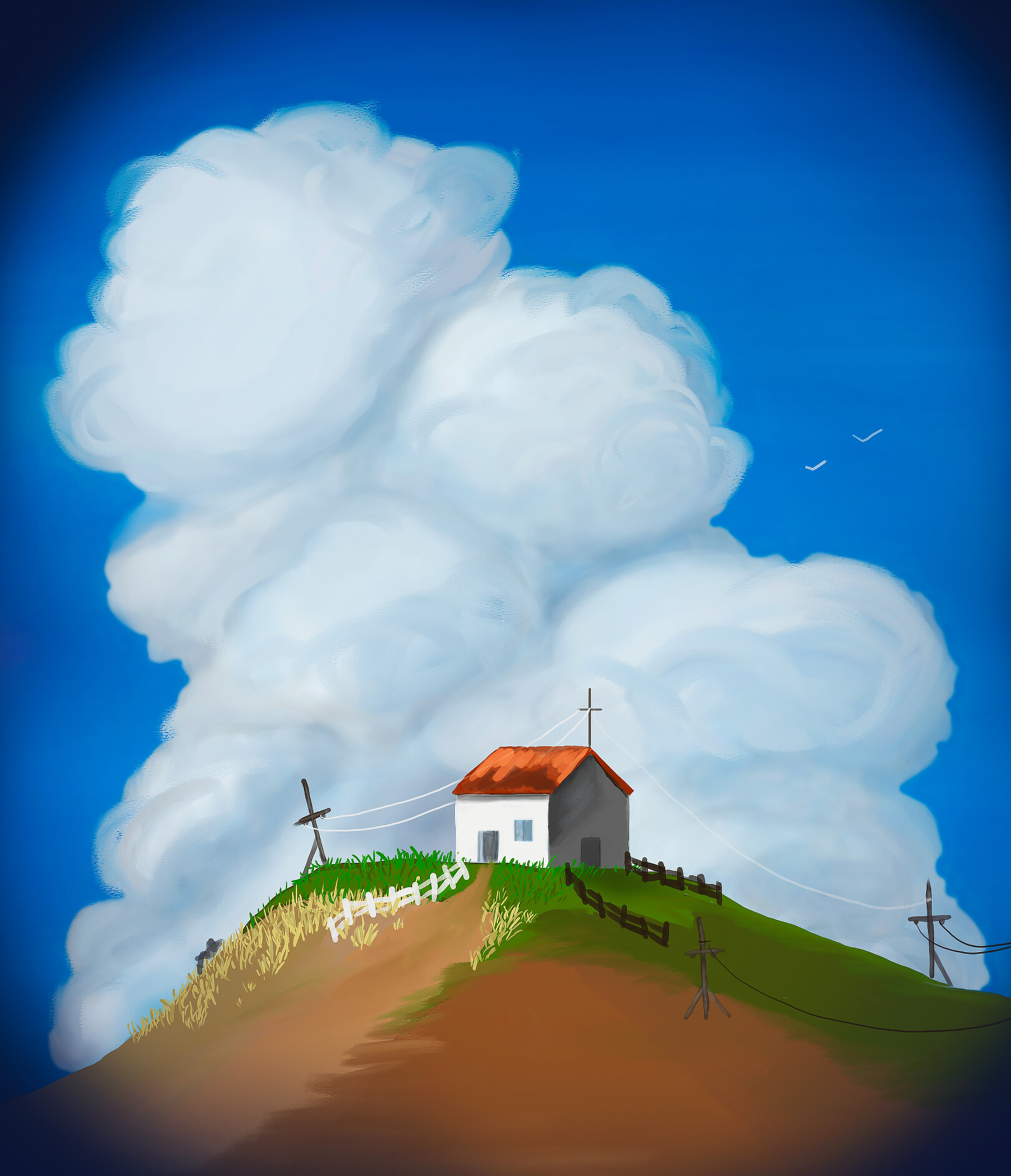 ArtStation - the house on the hill