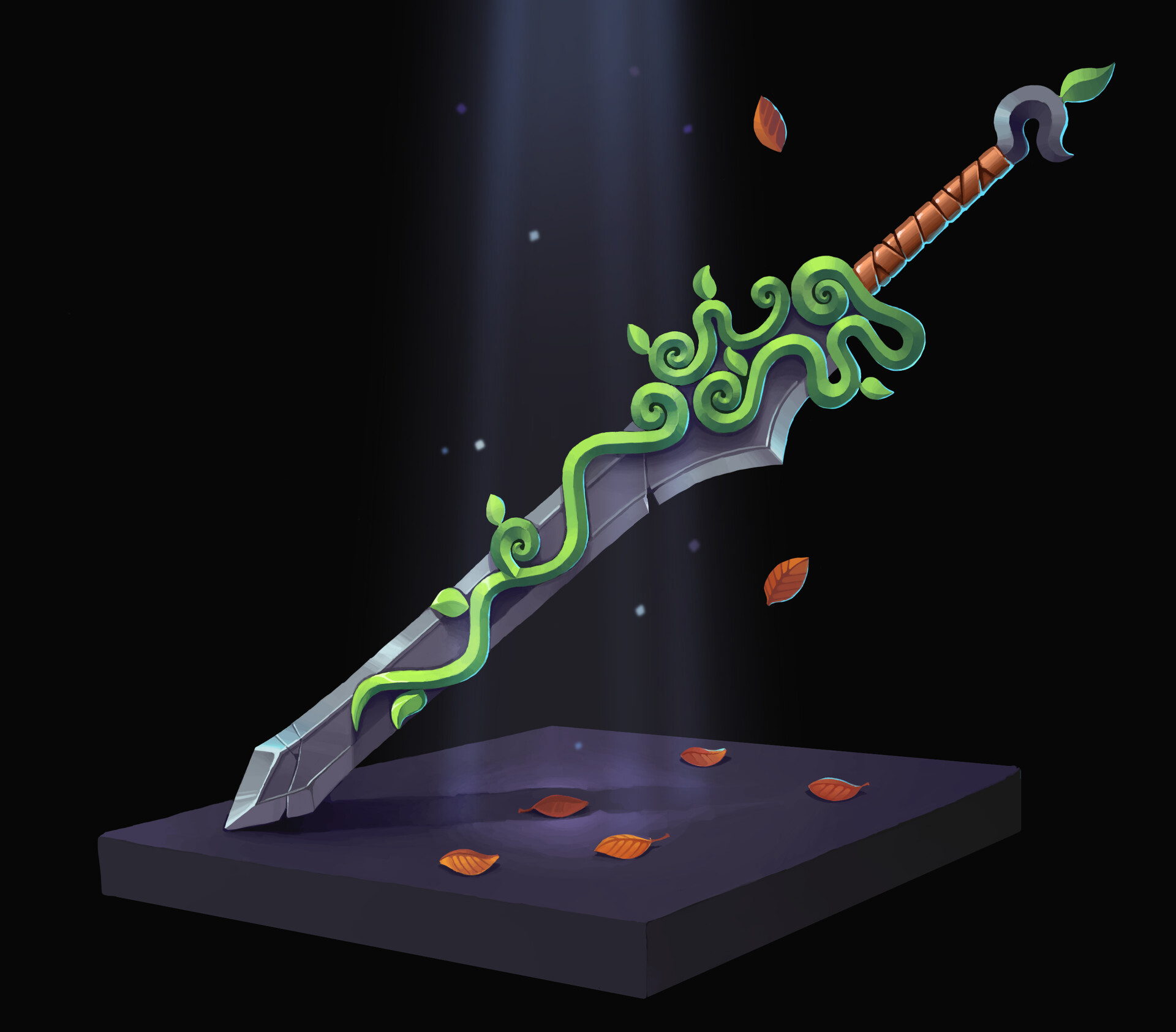 ArtStation - Forest Sentinel Greatsword