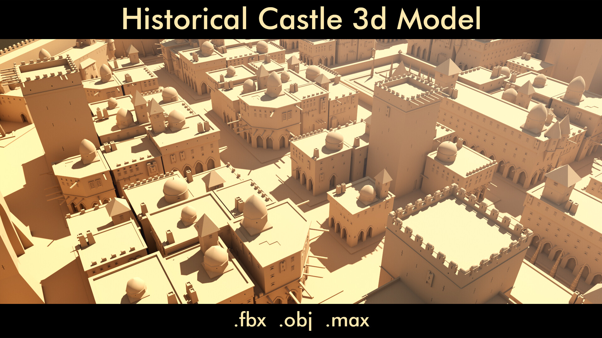 ArtStation - Historical Castle- 3d Model