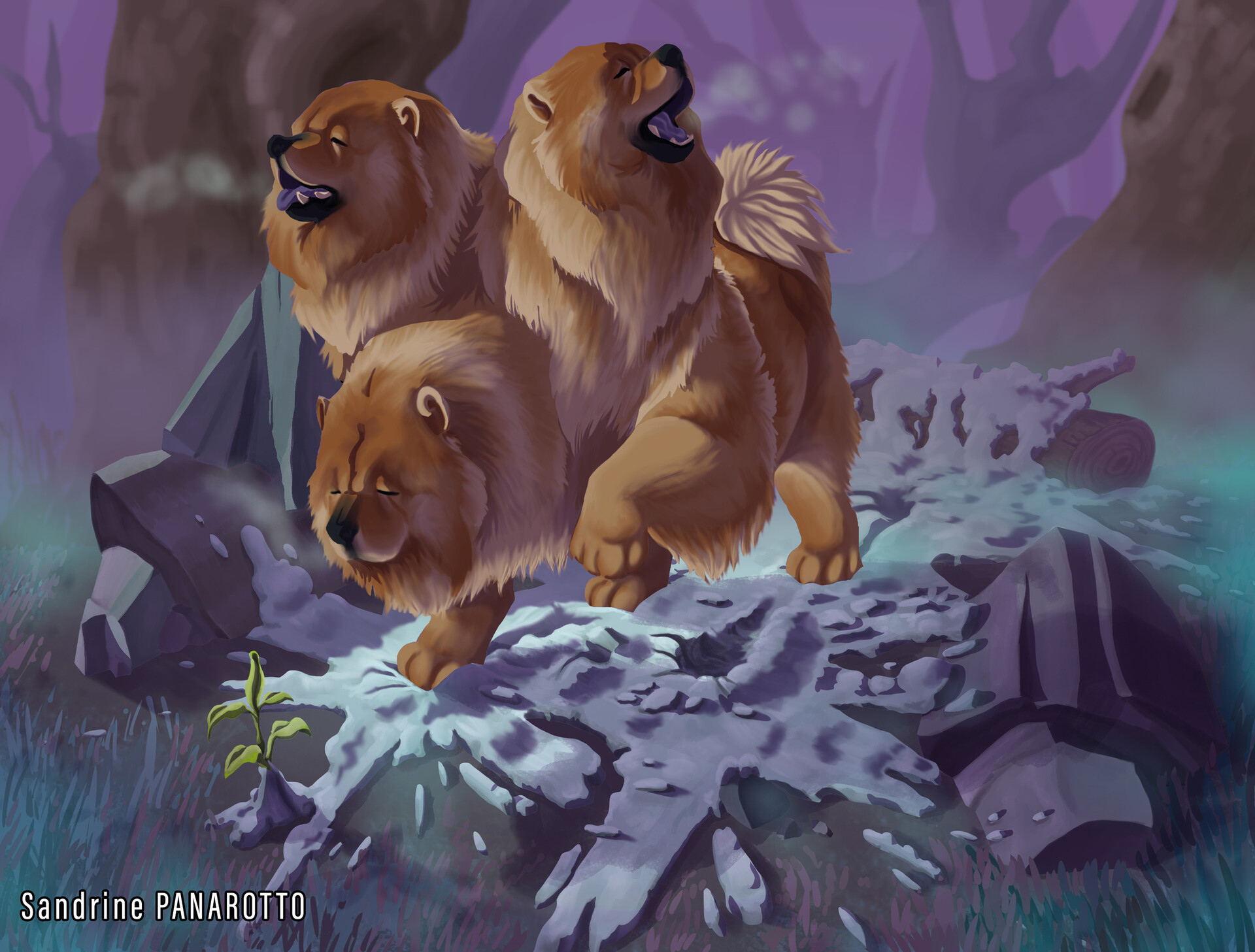 ArtStation - Ice Cerberus