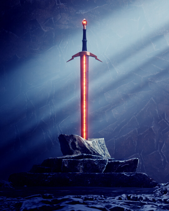 ArtStation - Blender Sword In Stone