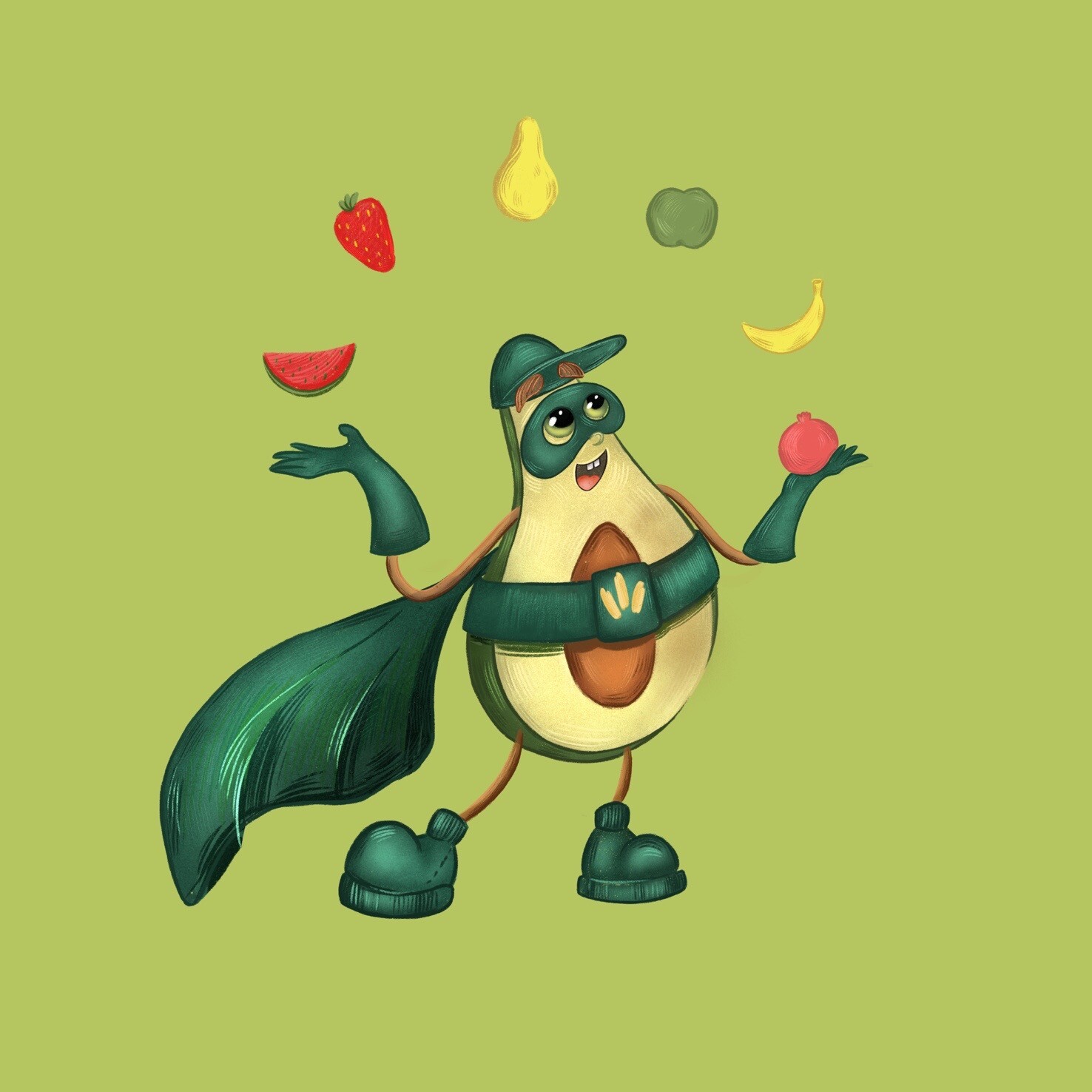 ArtStation - Brand character Avocado