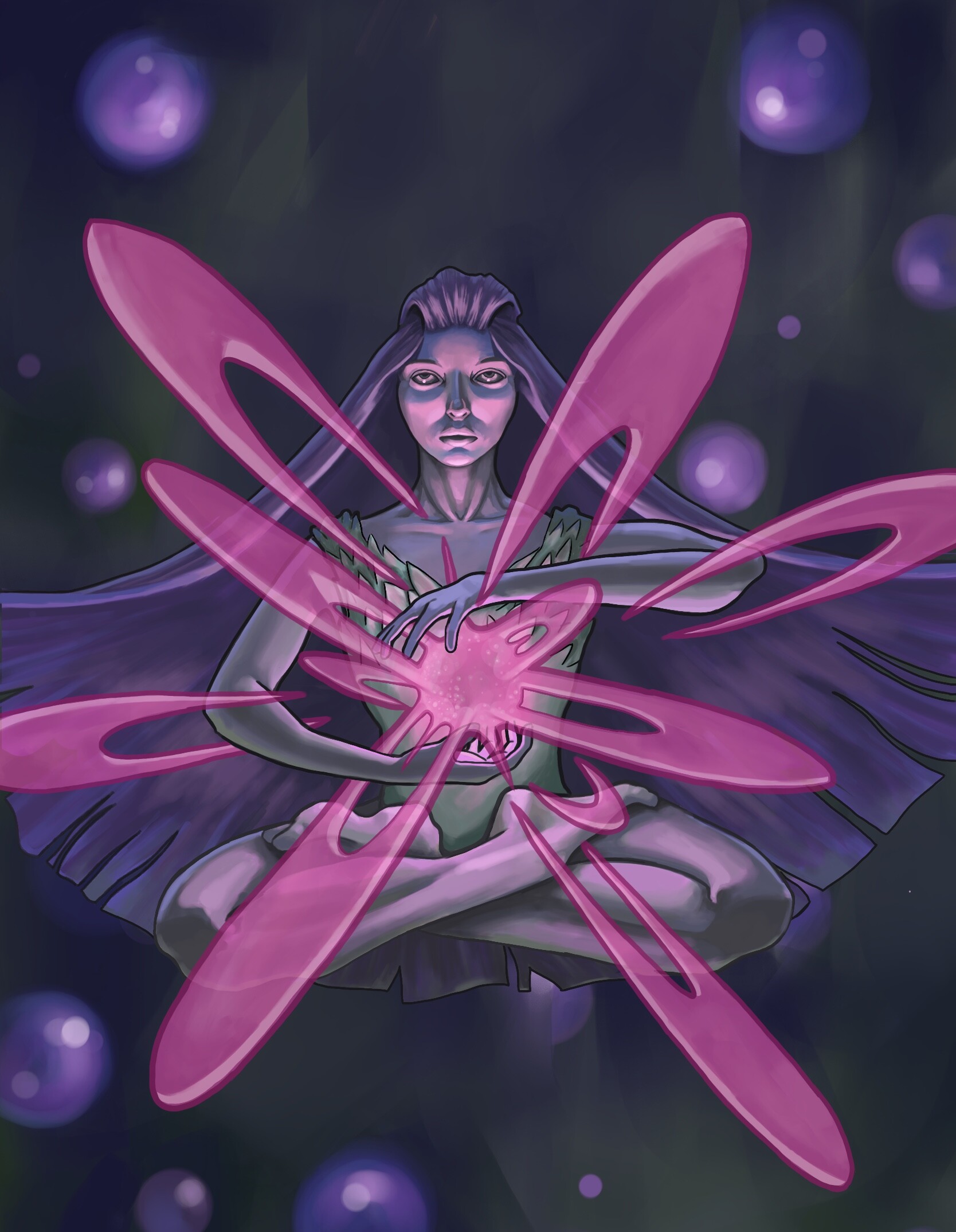 ArtStation - Purple Lady