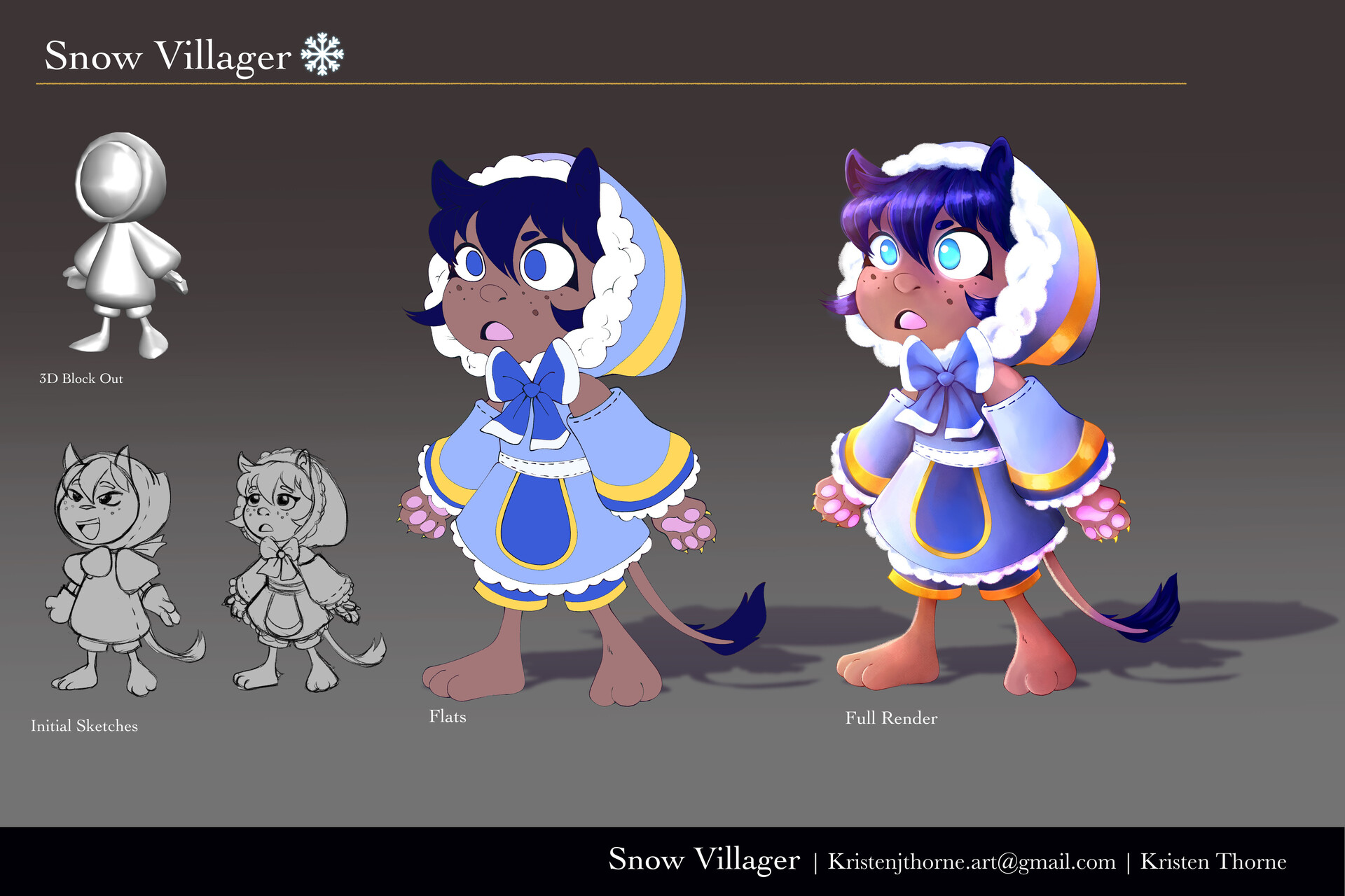 ArtStation - Snow Villager Concept Work