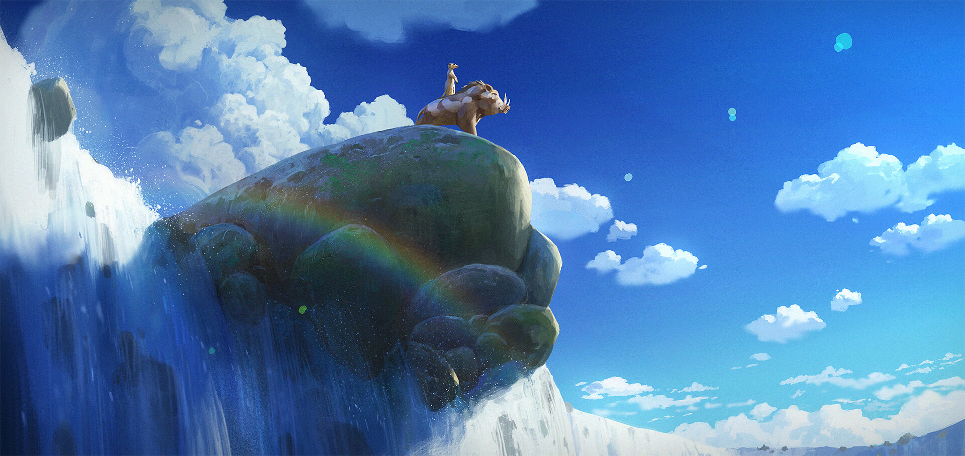 Waterfall by Cycle Circle : r/ImaginarySkyscapes