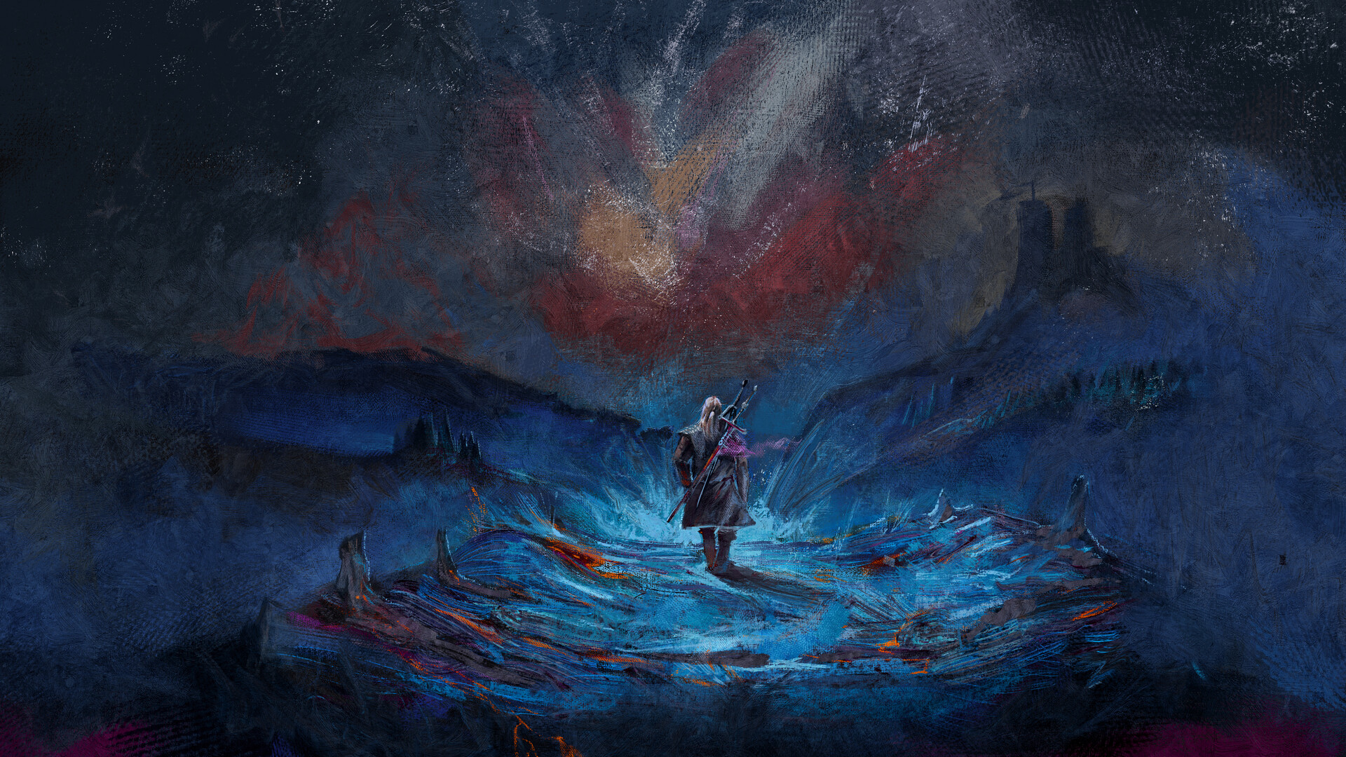 ArtStation - Witcher at Night