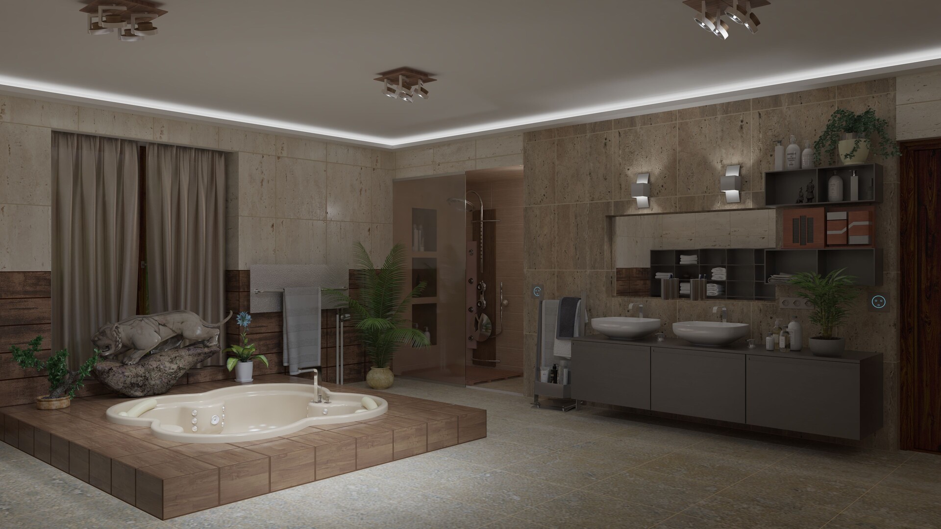 ArtStation - Bathroom concept