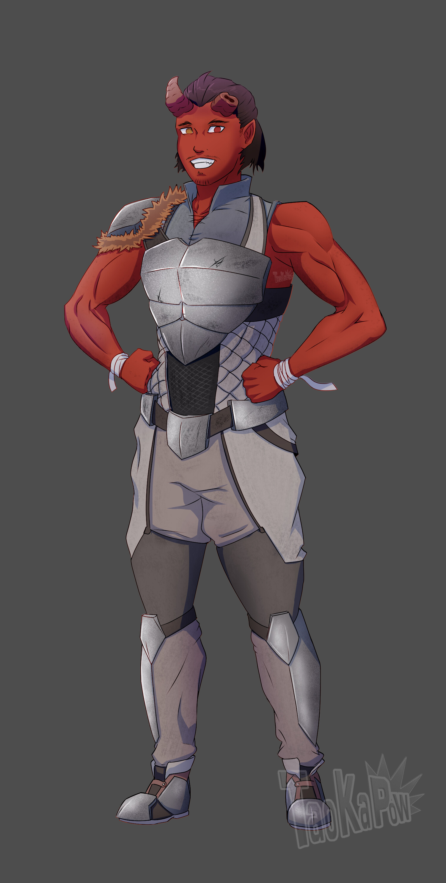 ArtStation - Fighting Tiefling D&D Character