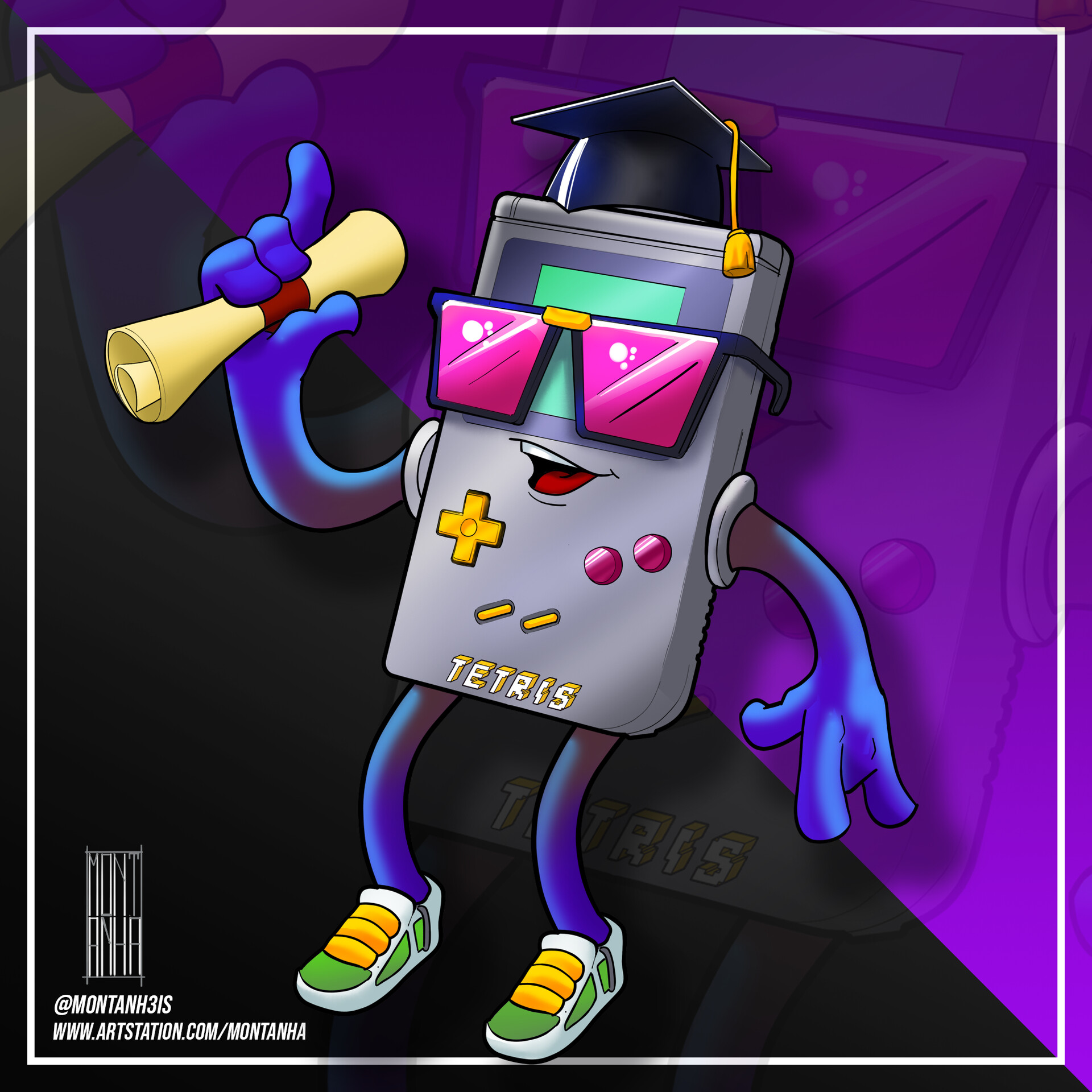 ArtStation - Tetris Mascote