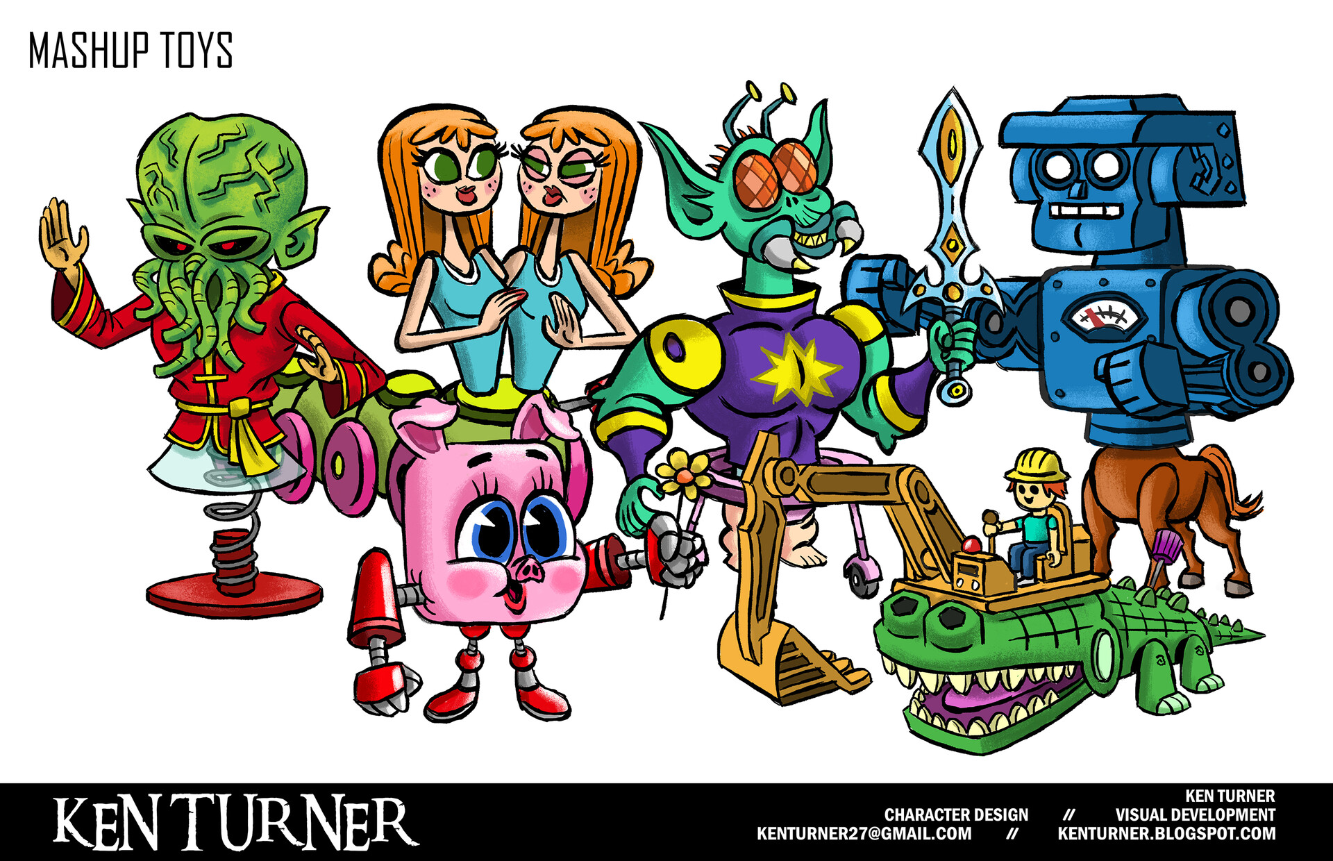 ArtStation - Mashup Toys - character designs