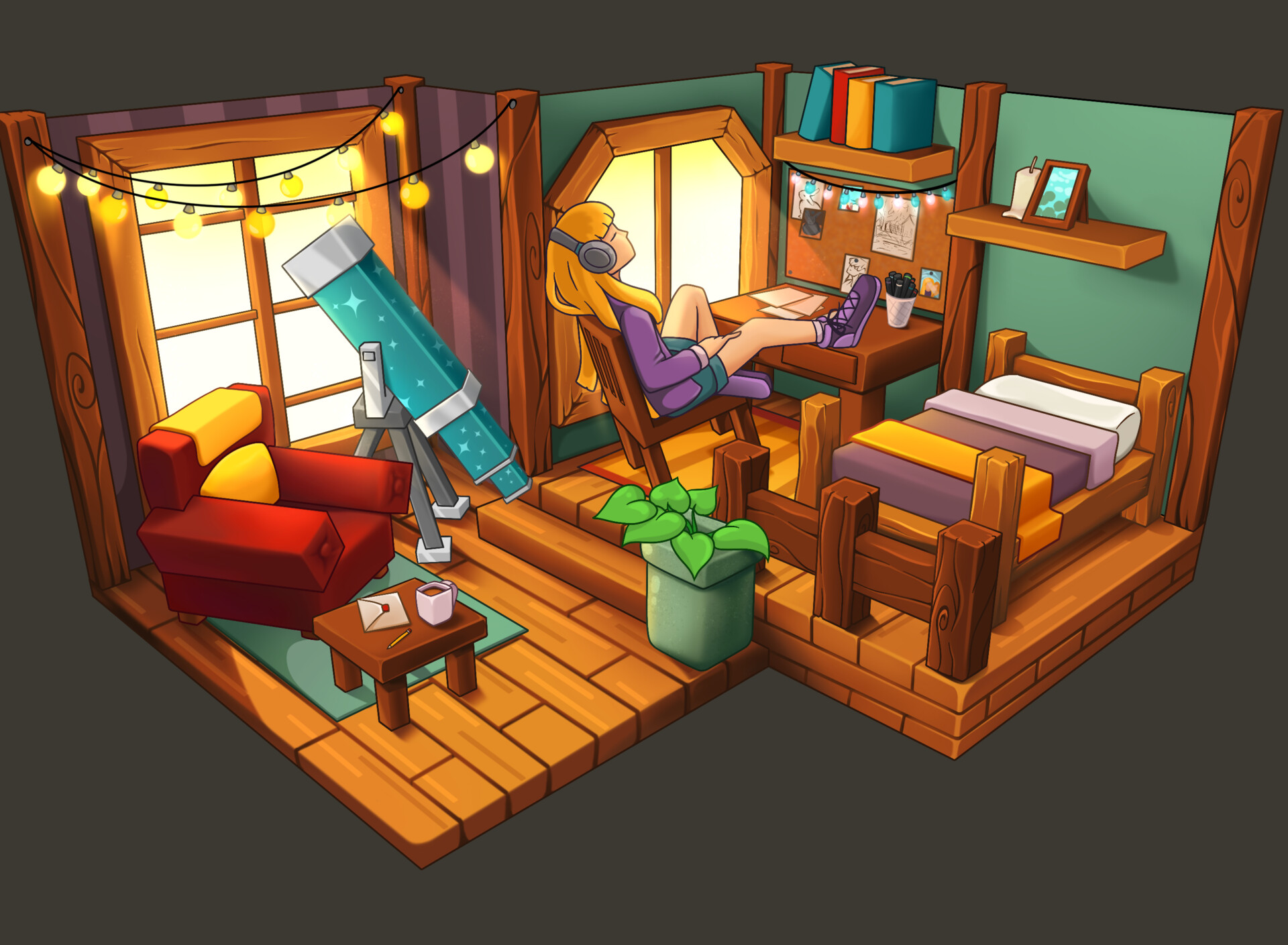 ArtStation - Interior Bedroom