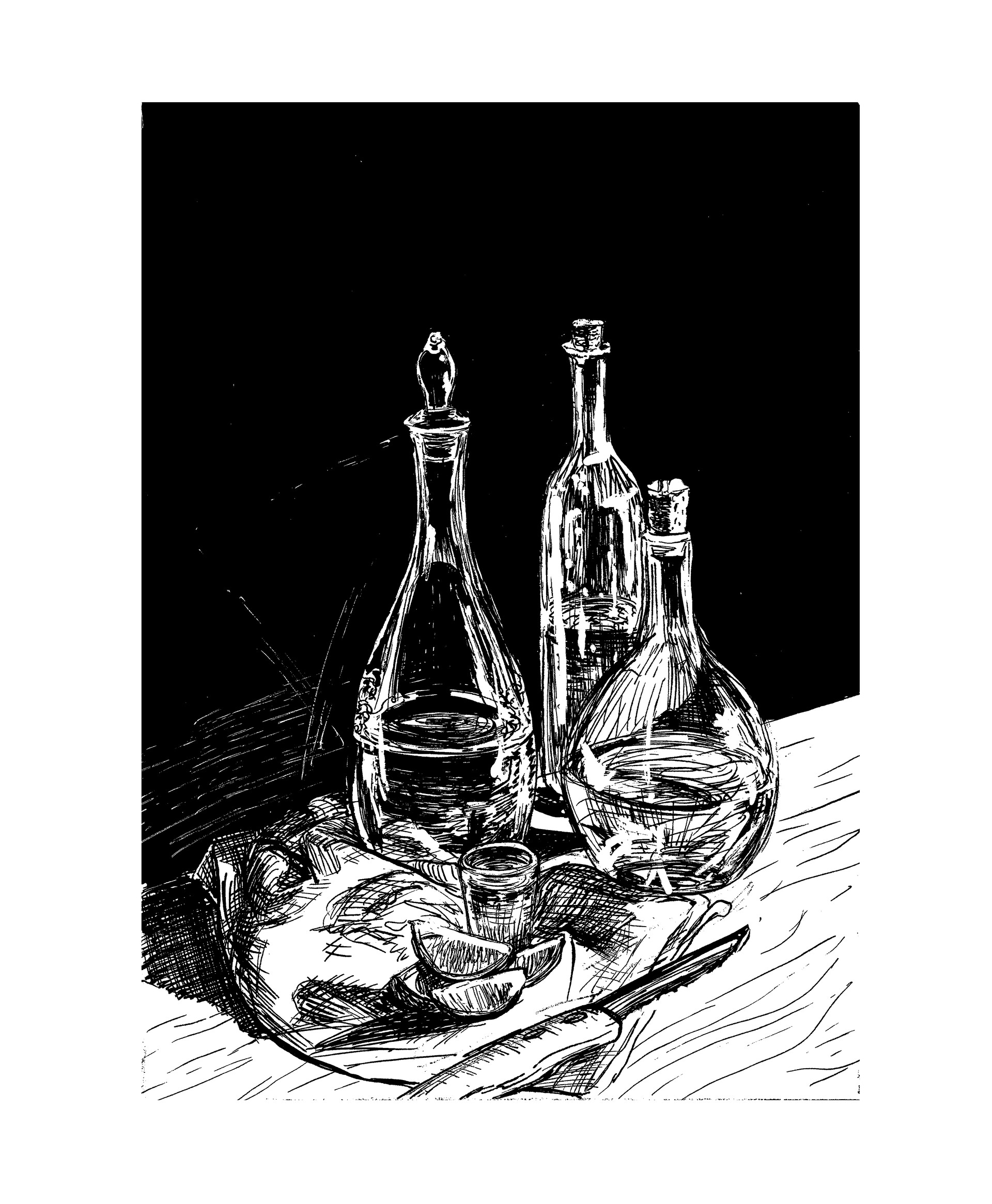 ArtStation - Traditional Inks (Still Life/Environments)