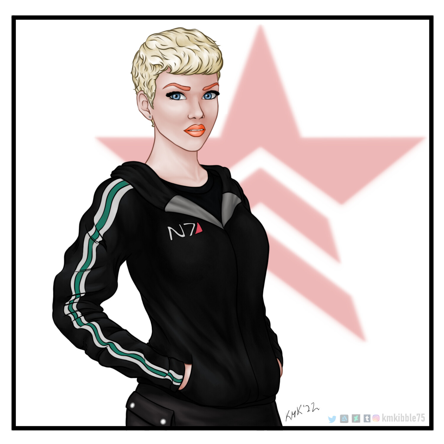 ArtStation - N7 Day: Commander Zoe Shepard