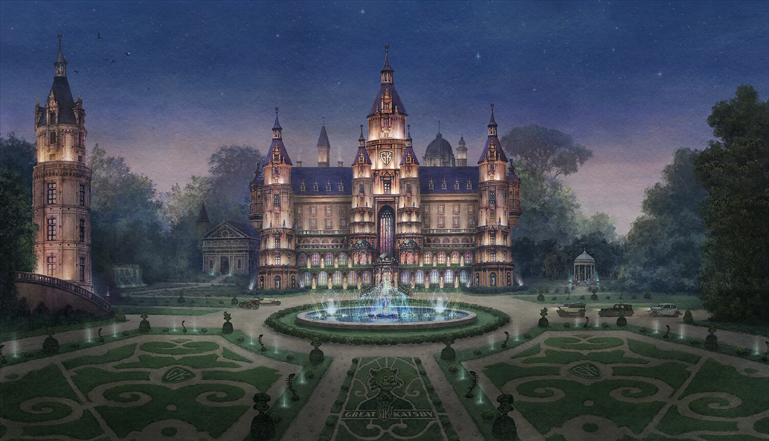 ArtStation - Concept Environement , Matte painting for THE GREAT KATSBY