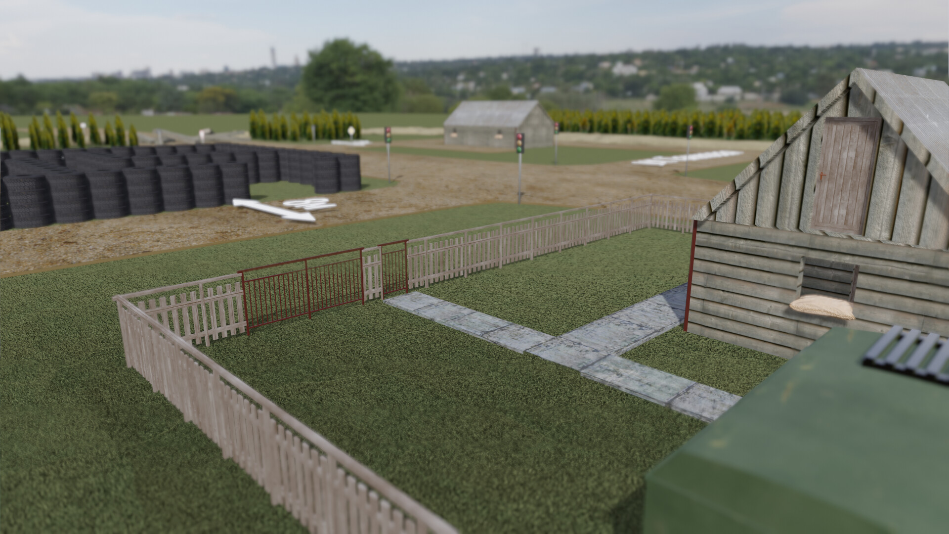 ArtStation - Military training village