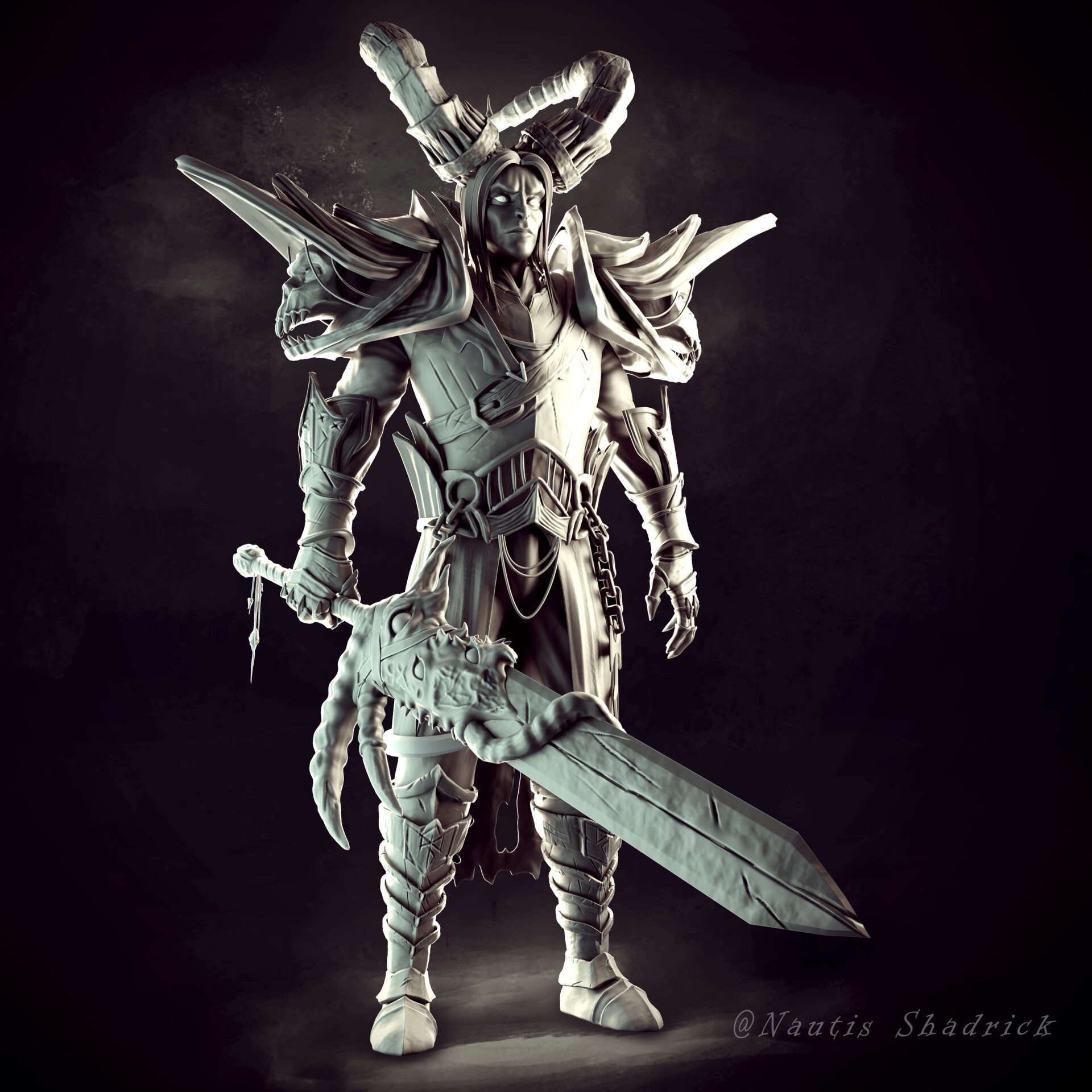 Nautis Shadrick - Elf Demon Character Sculpt