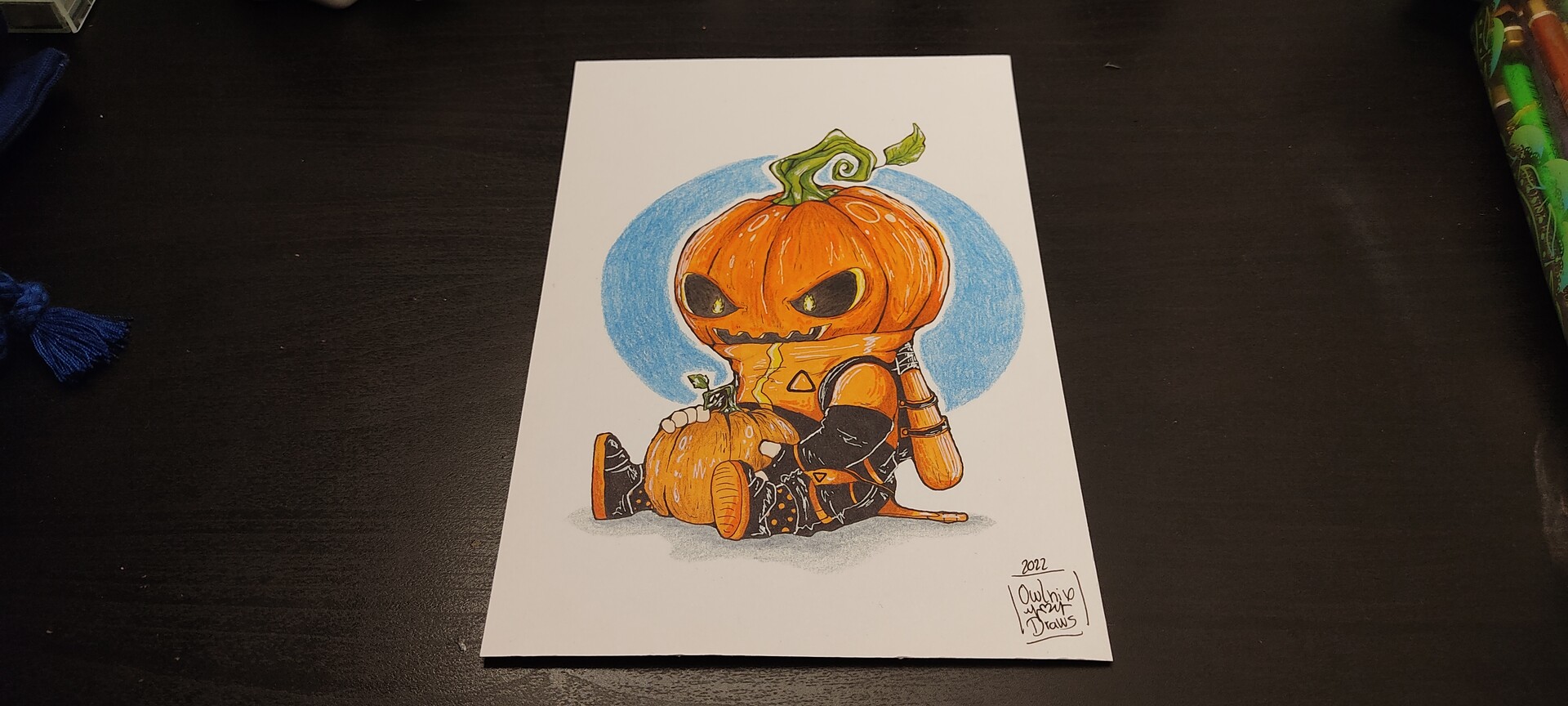 how to draw fortnite pumpkin skin