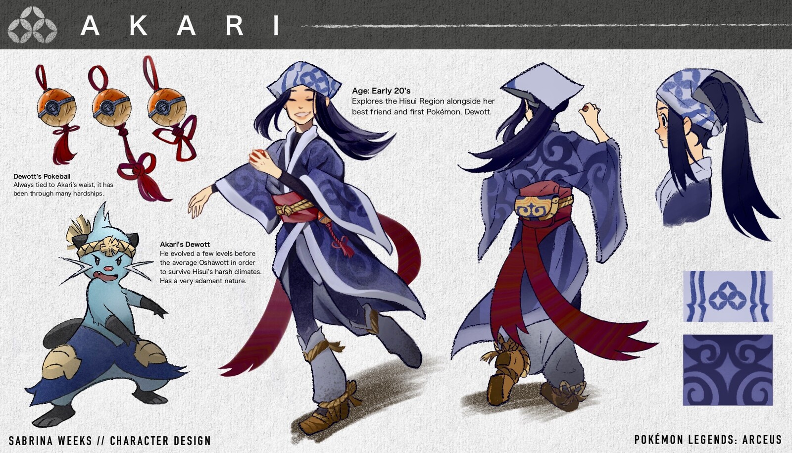 Sabrina Weeks - Akari Character Redesign: Turnaround