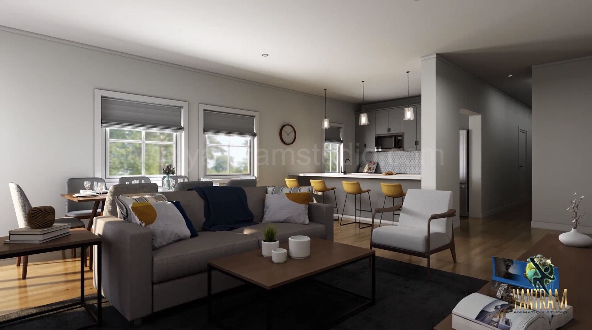 Yantram Architectural Design Studio - 3D Interior Visualization of a ...